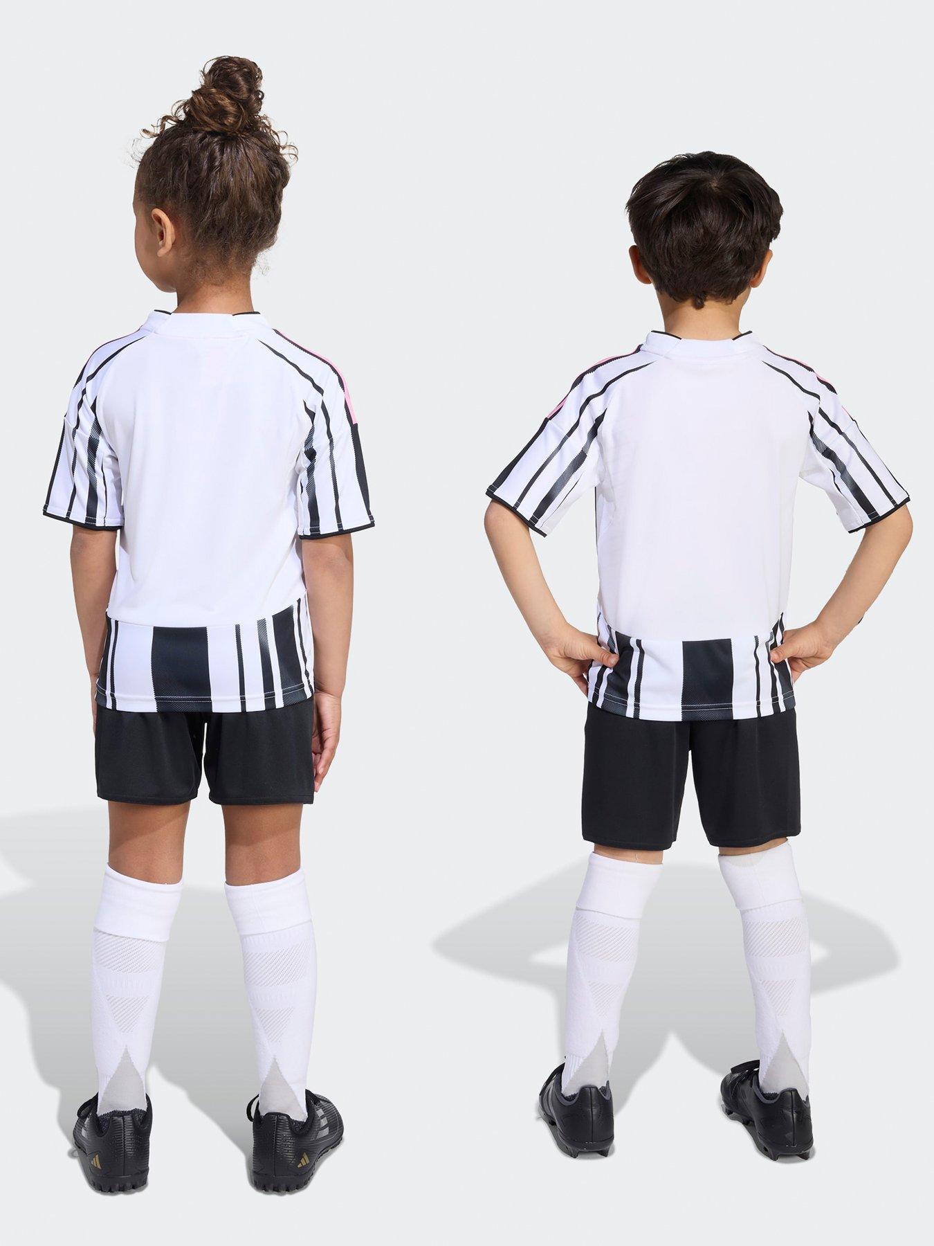 adidas Kids Juventus 25/26 Home Mini Football Kit - Black/White ...