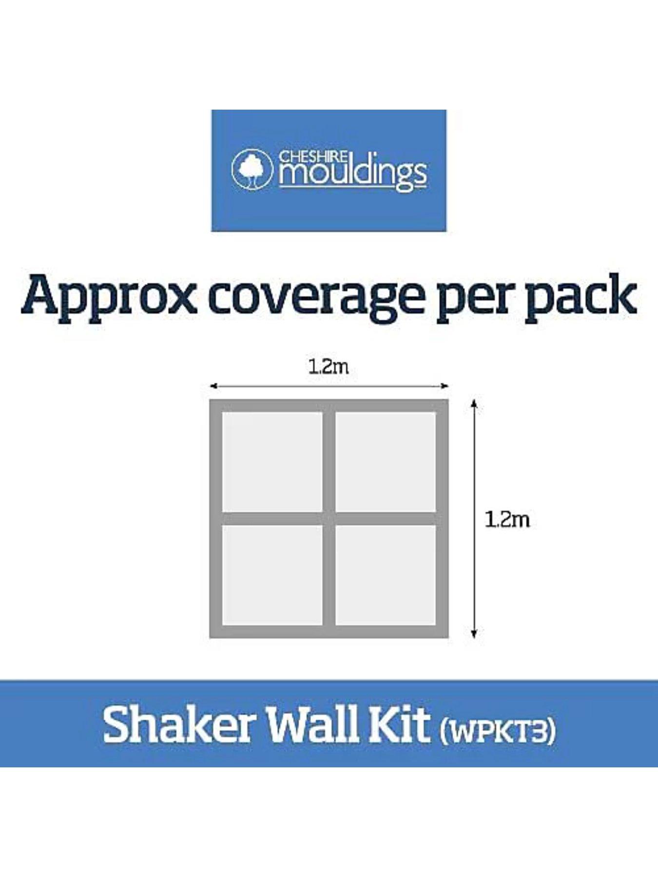 Cheshire Mouldings Mdf Shaker Wall Panelling Kit (h)1200mm (w)63mm (t ...