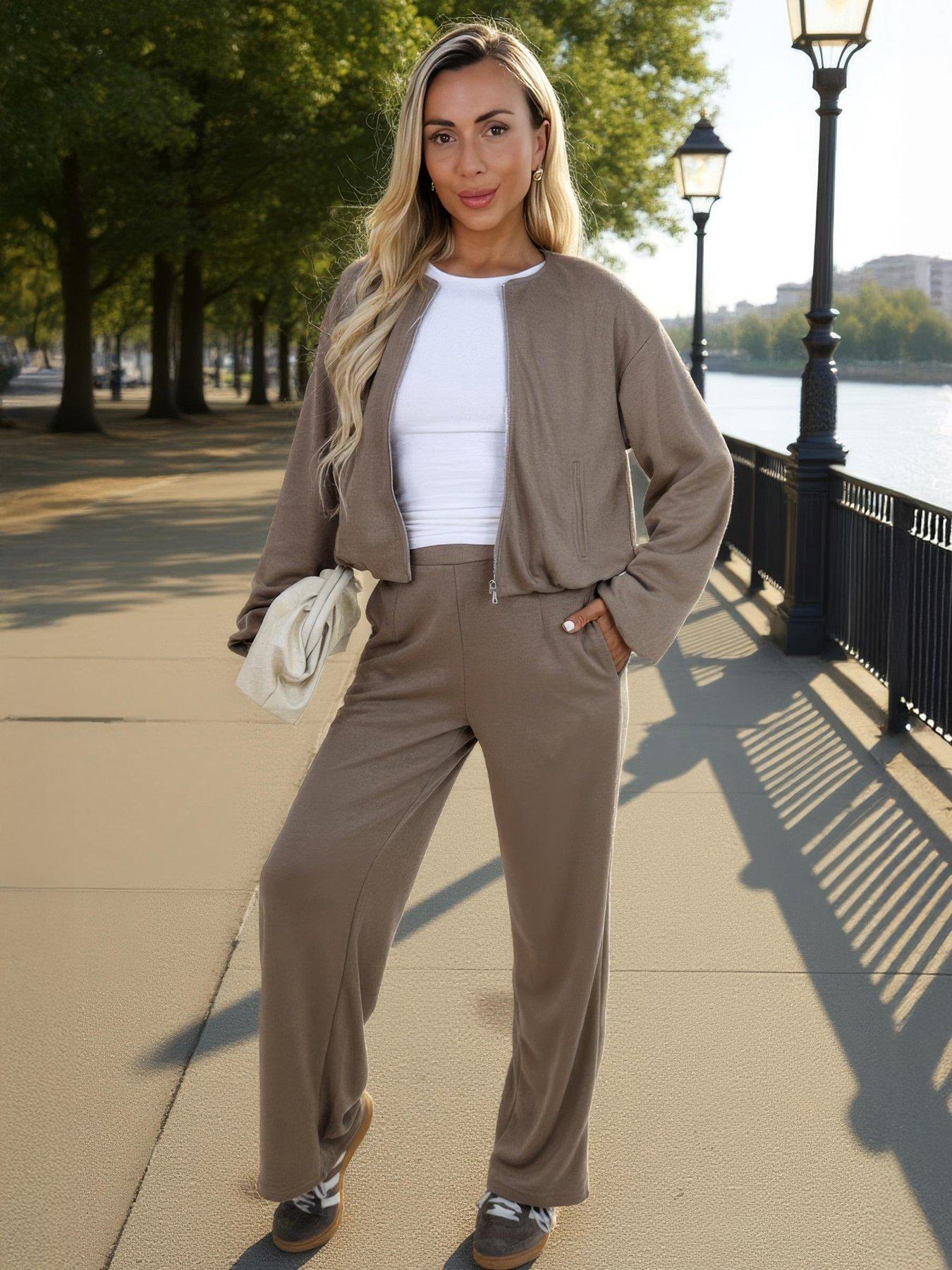 AX Paris Blouson Jacket - Mocha | Littlewoods