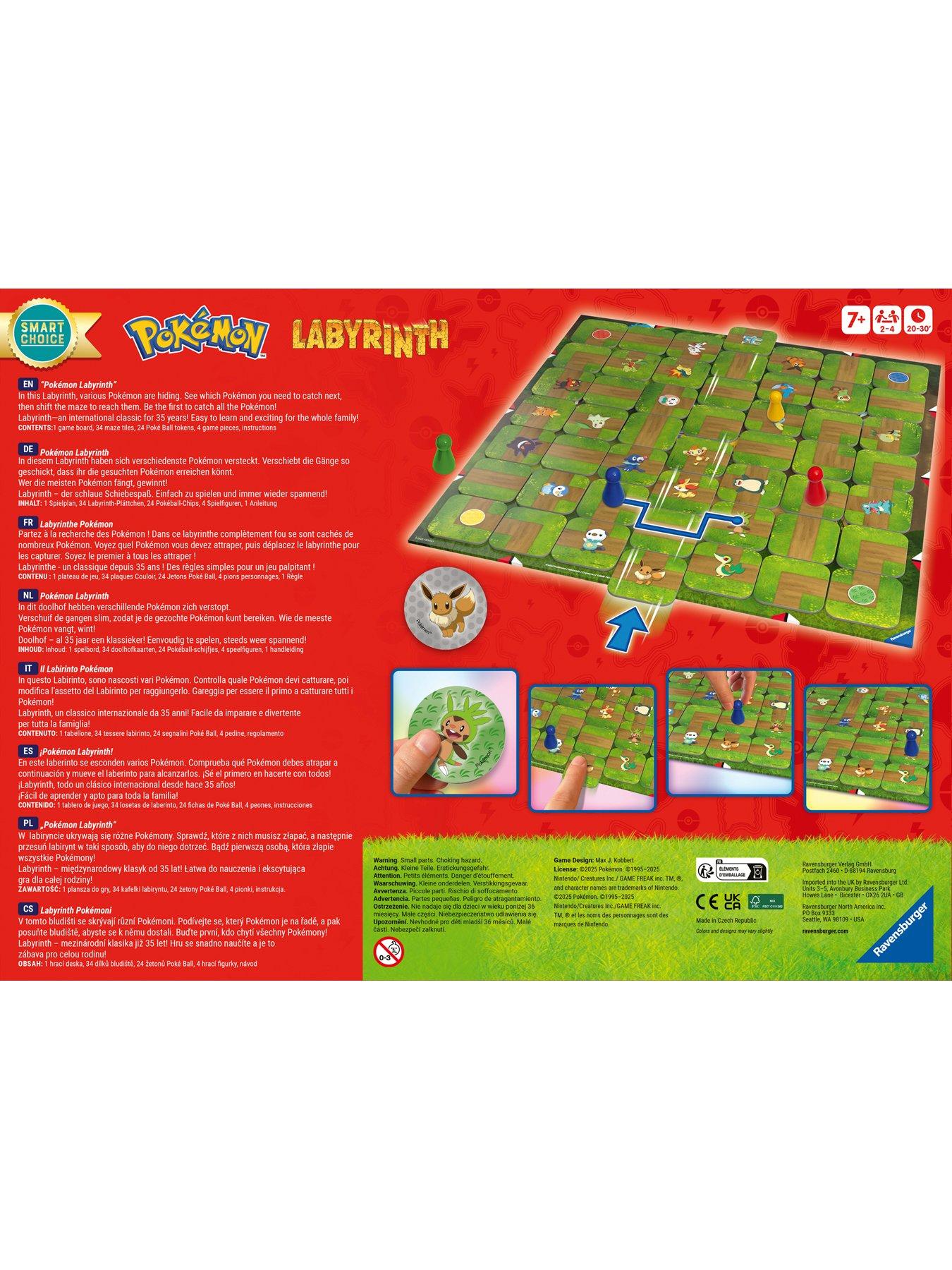 Pokemon Labyrinth Smart Choice Moving Maze Board Game | Littlewoods