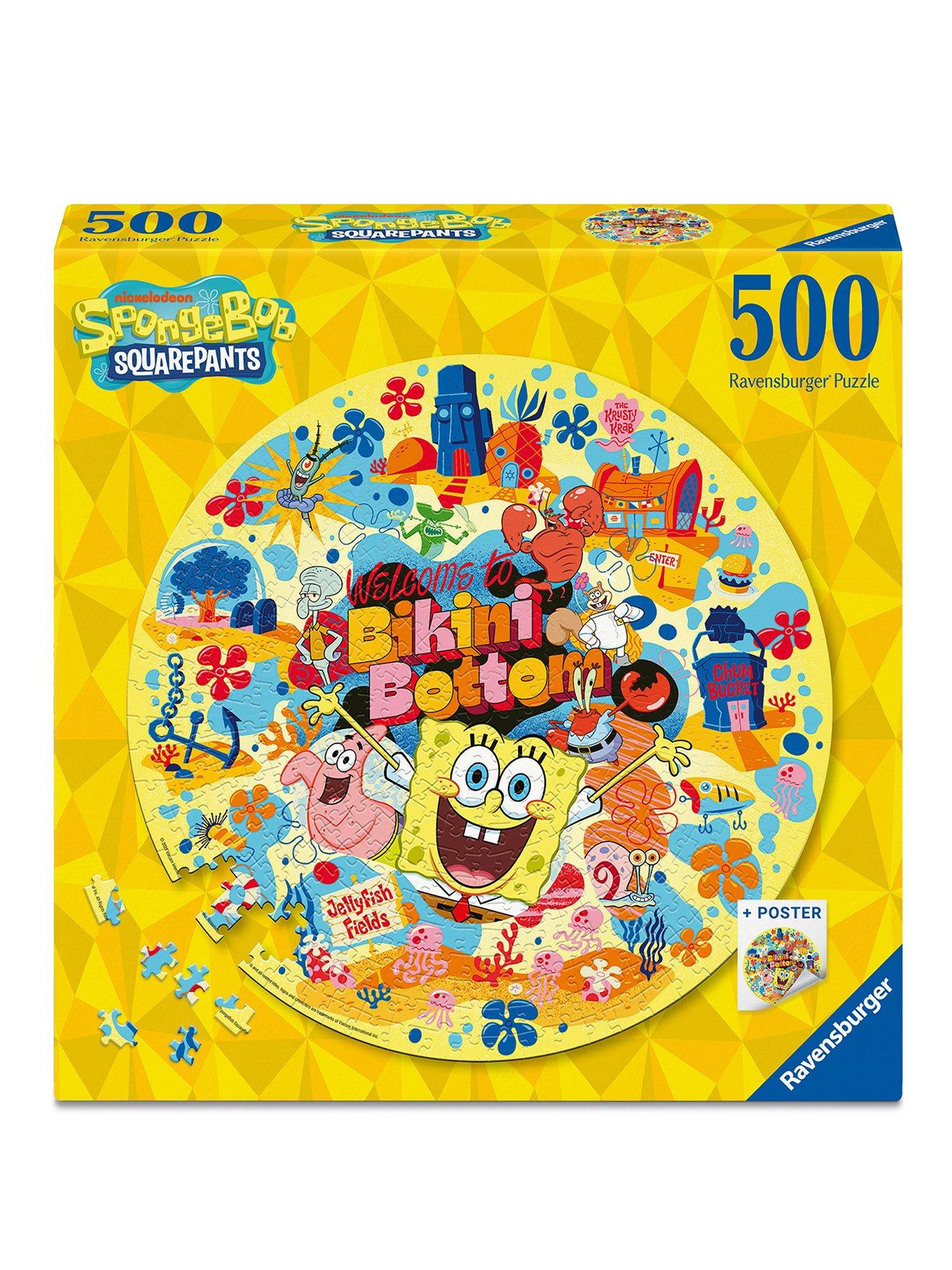Spongebob Squarepants Spongebob Circular 500-Piece Jigsaw Puzzle ...