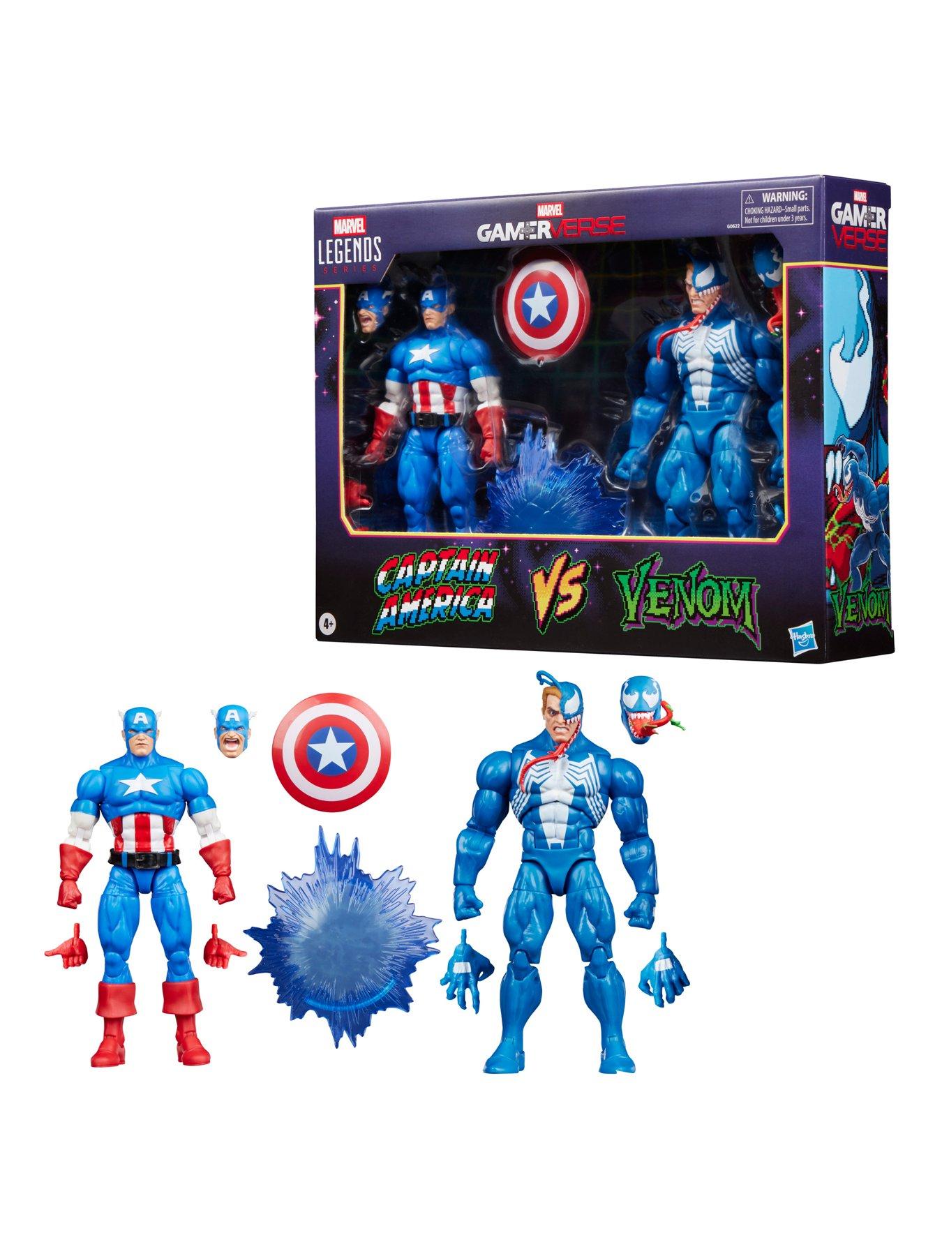 Marvel Gamerverse: Legends Fall ANV 2-Pack (Captain America vs. Venom ...