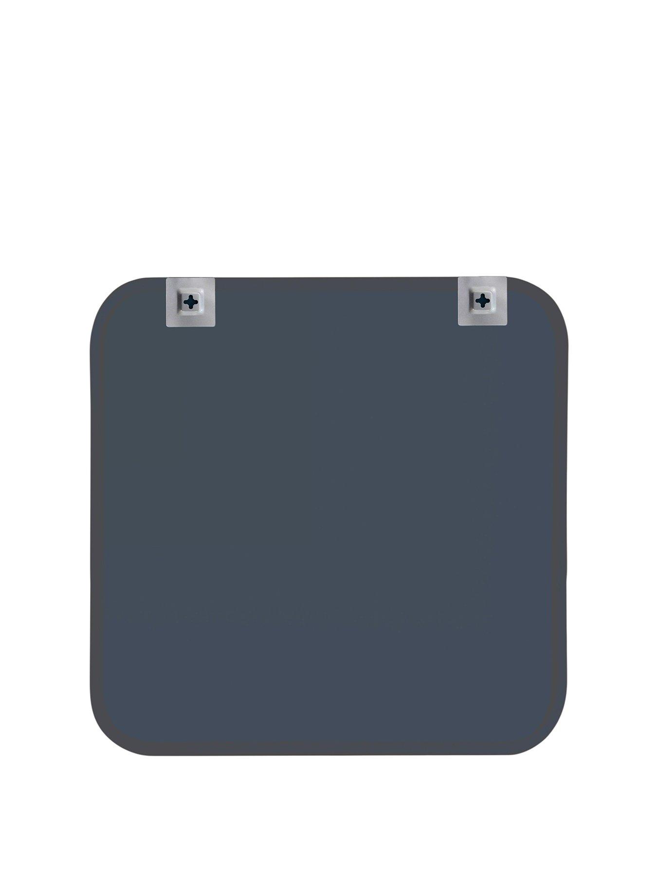 Showerdrape Shoreditch 40cm Square Black Frame Mirror | Littlewoods