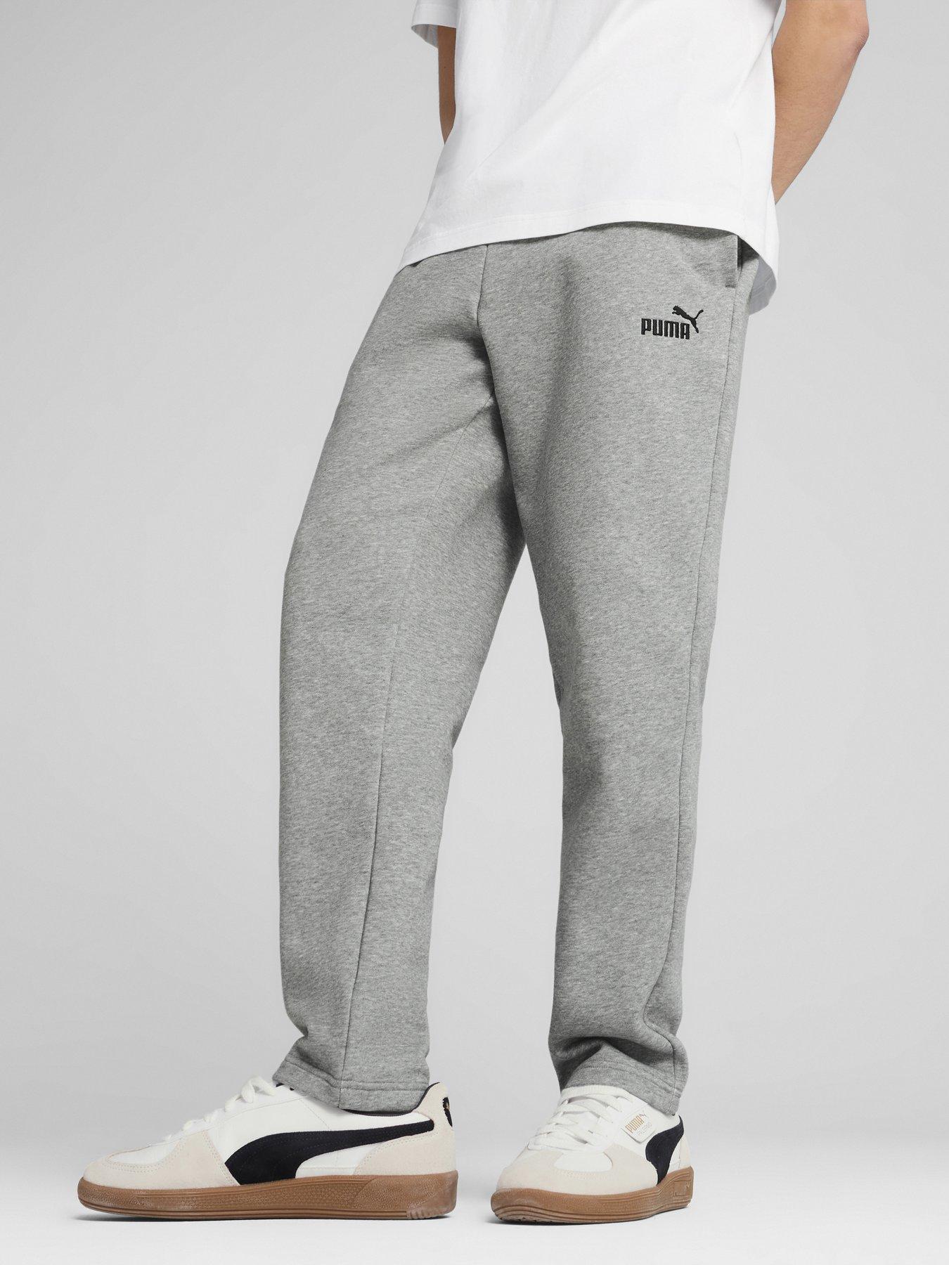 Puma Mens Essentials No 1 Logo Sweatpants - Grey | Littlewoods