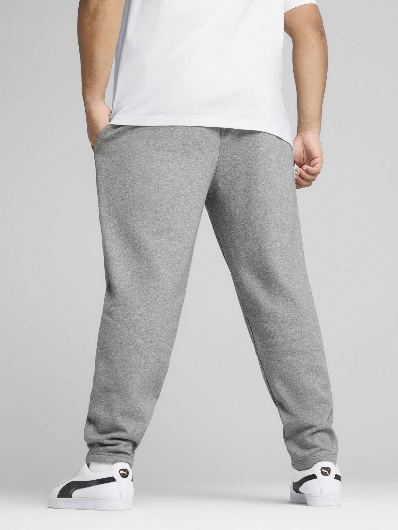 Puma Mens Essentials No 1 Logo Sweatpants - Grey | Littlewoods