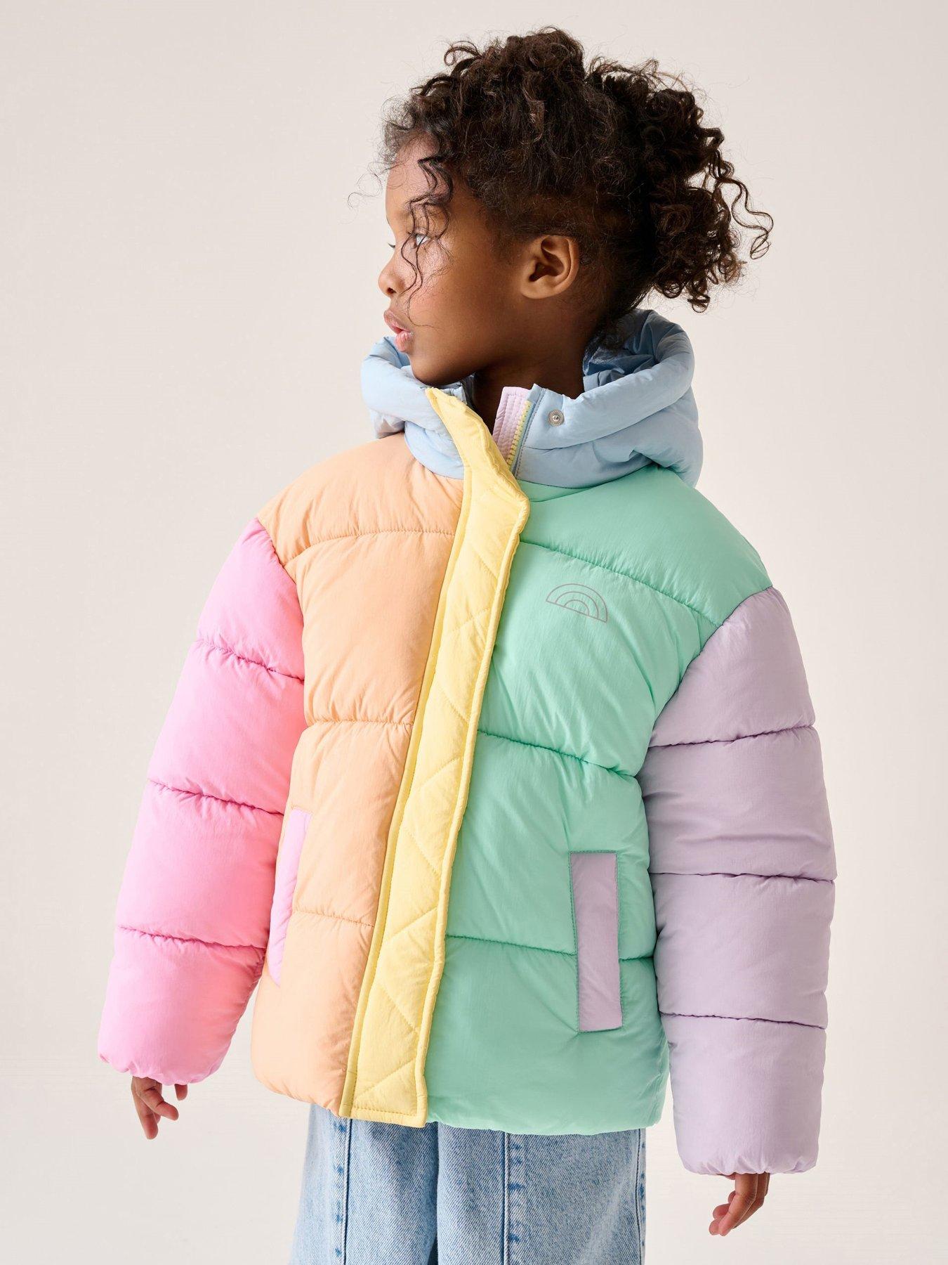 Little Bird Girls Pastel Colour Block Coat - Multi | Littlewoods