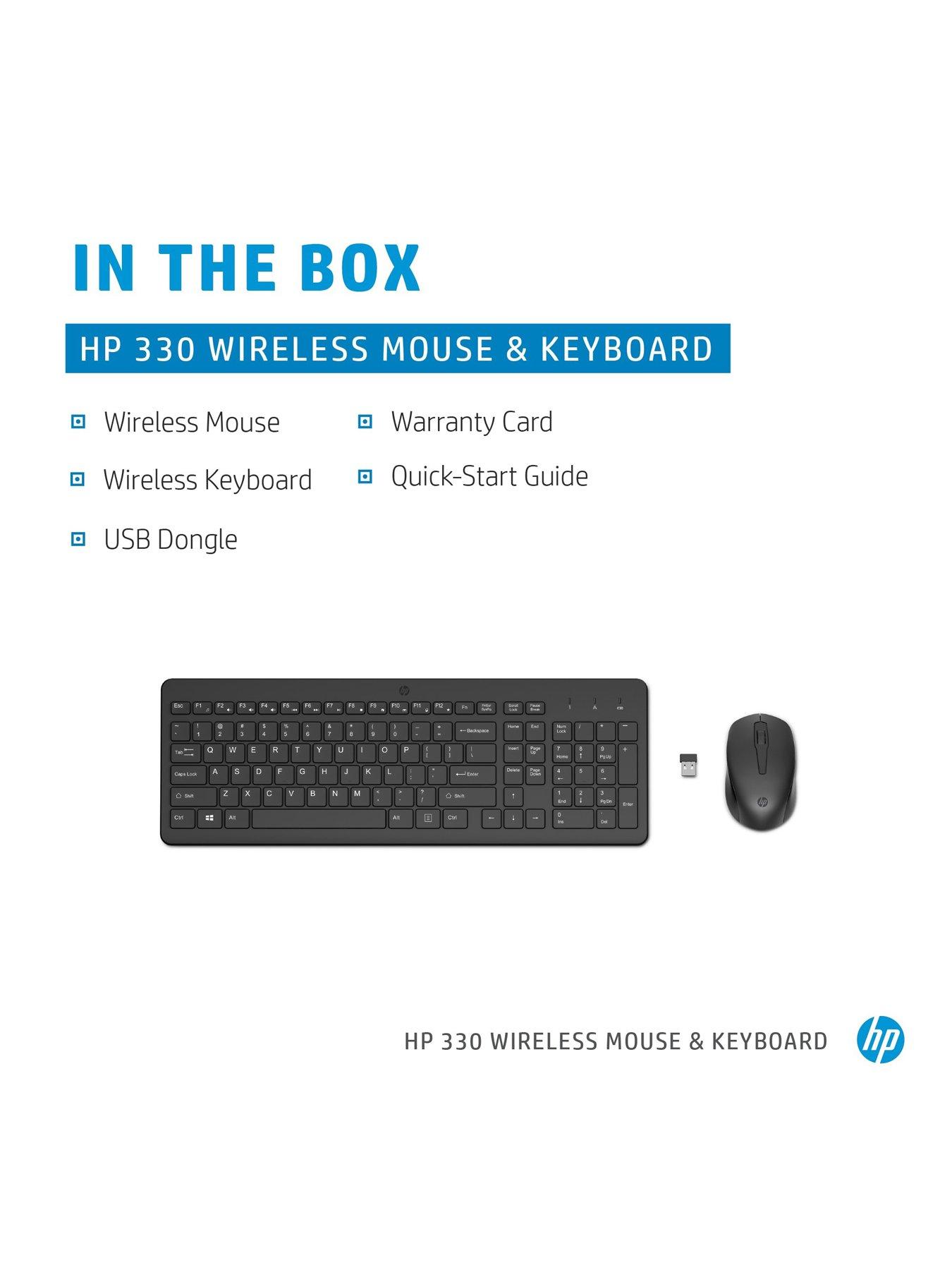 HP 330 Wireless Mouse and Keyboard Combo | Littlewoods