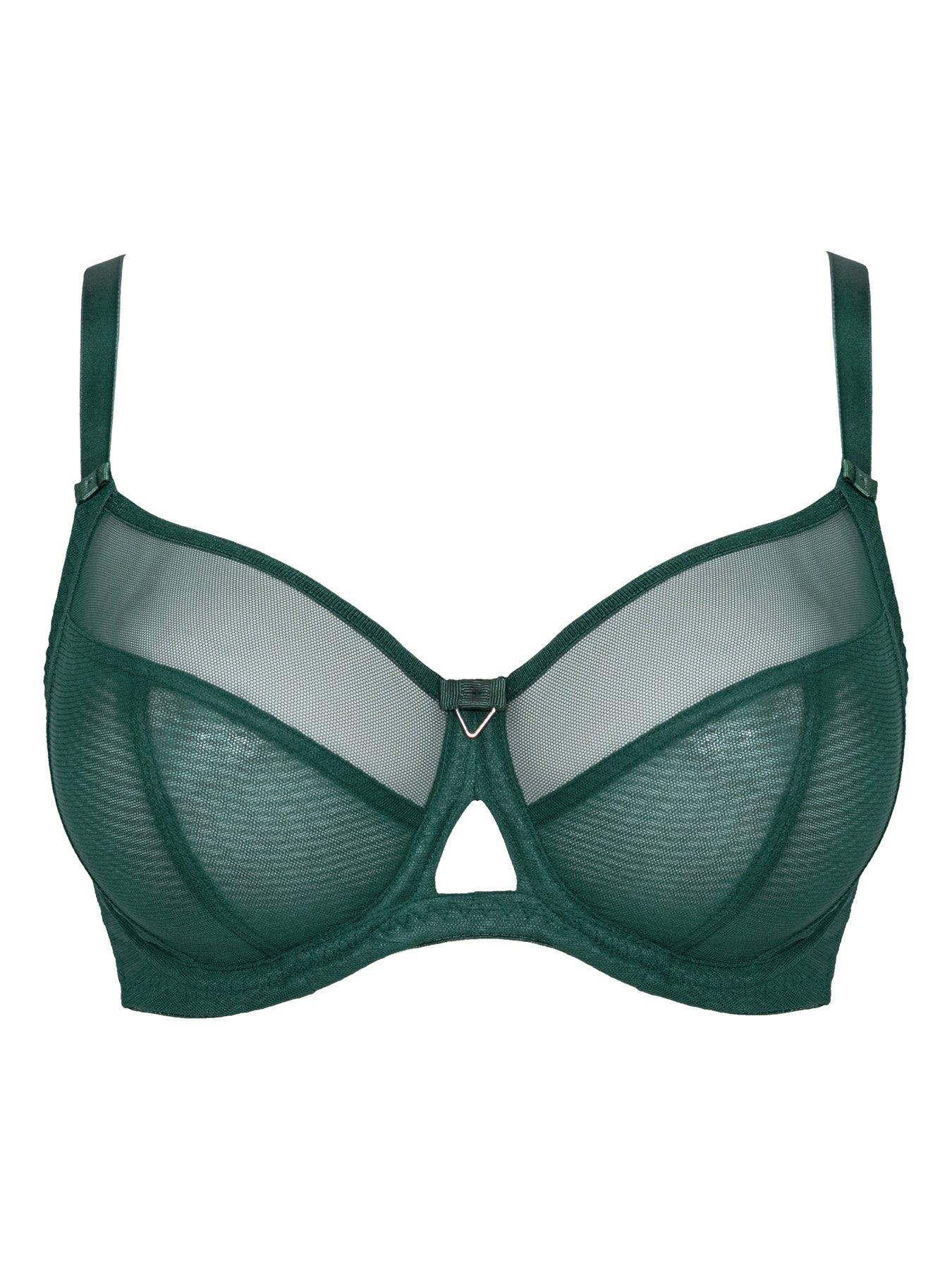 Curvy Kate Victory Side Support Balcony Bra Forest Green | Littlewoods
