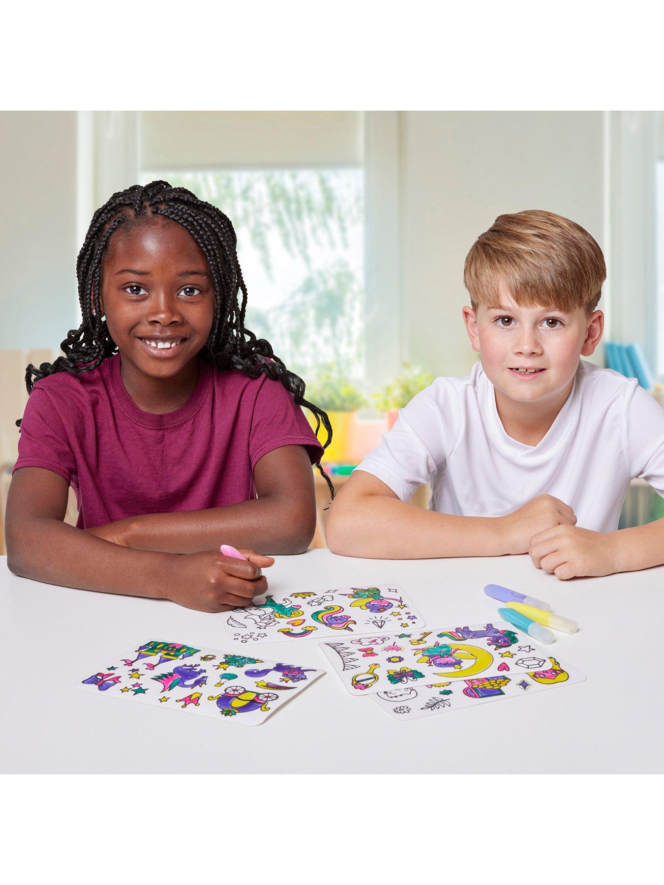 Brainstorm Toys Colour Your Own Stickers Twin Pack - Fairytale and Sea ...