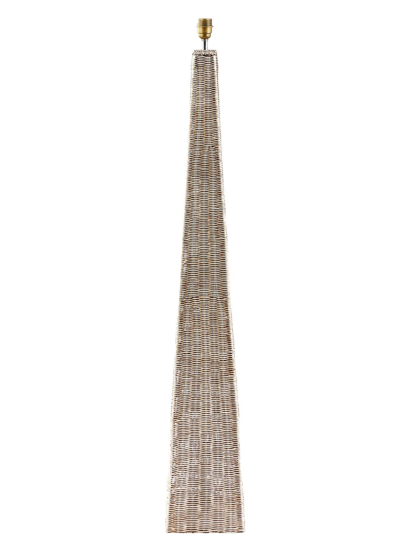 Pacific Lifestyle Seacomb Rattan Pyramid Floor Lamp Base with Pyramid ...