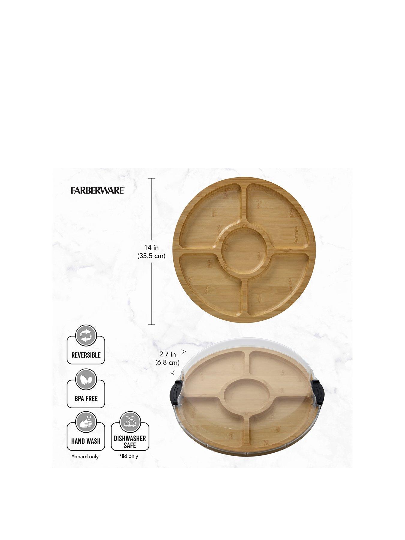 Faberware Farberware Build-a-board Bamboo Lazy Susan, 35.5cm, Card ...