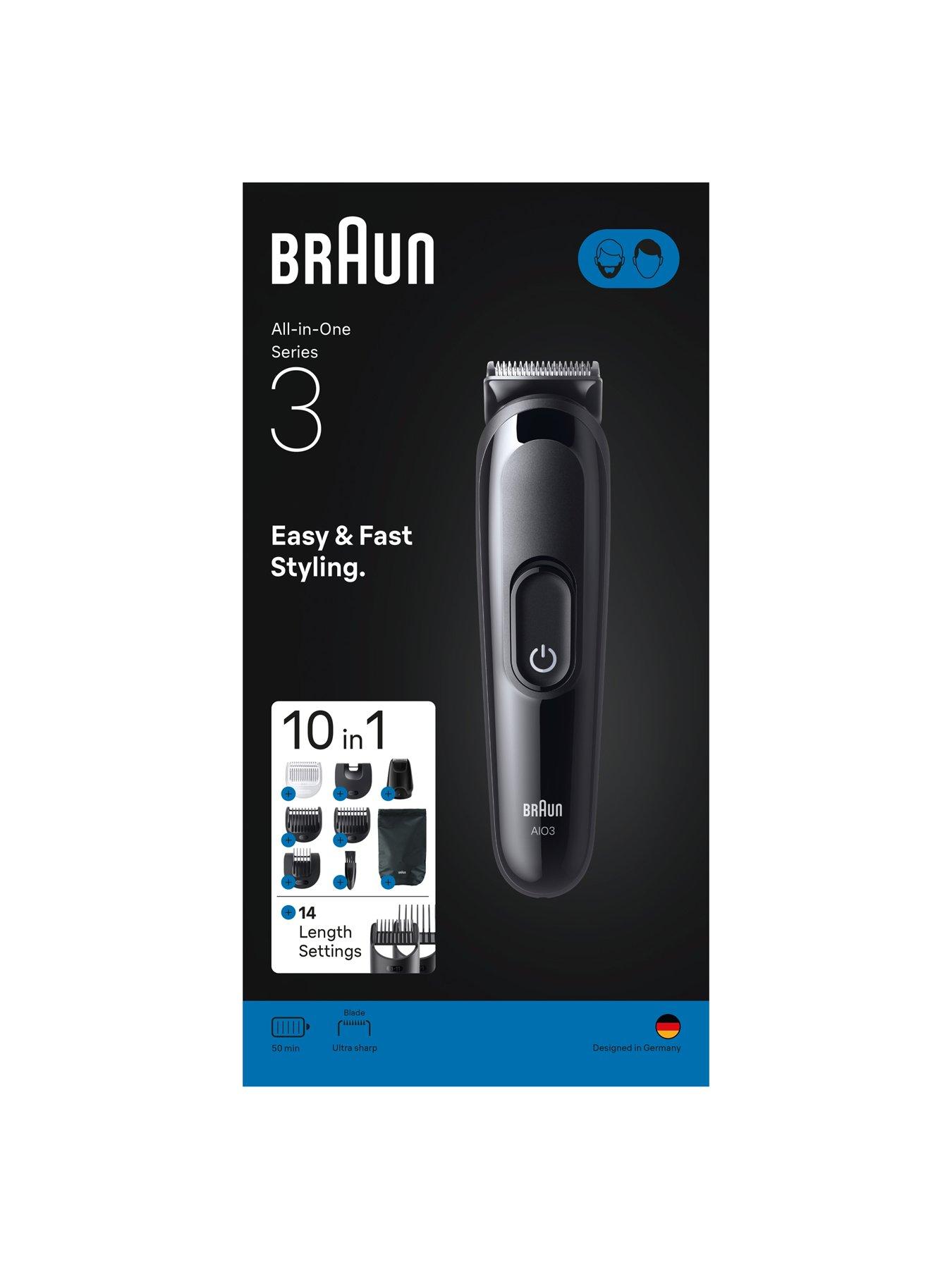 Braun All-in-One Series 3, 10in1 Grooming Kit, 14 Lengths, AIO3560 ...