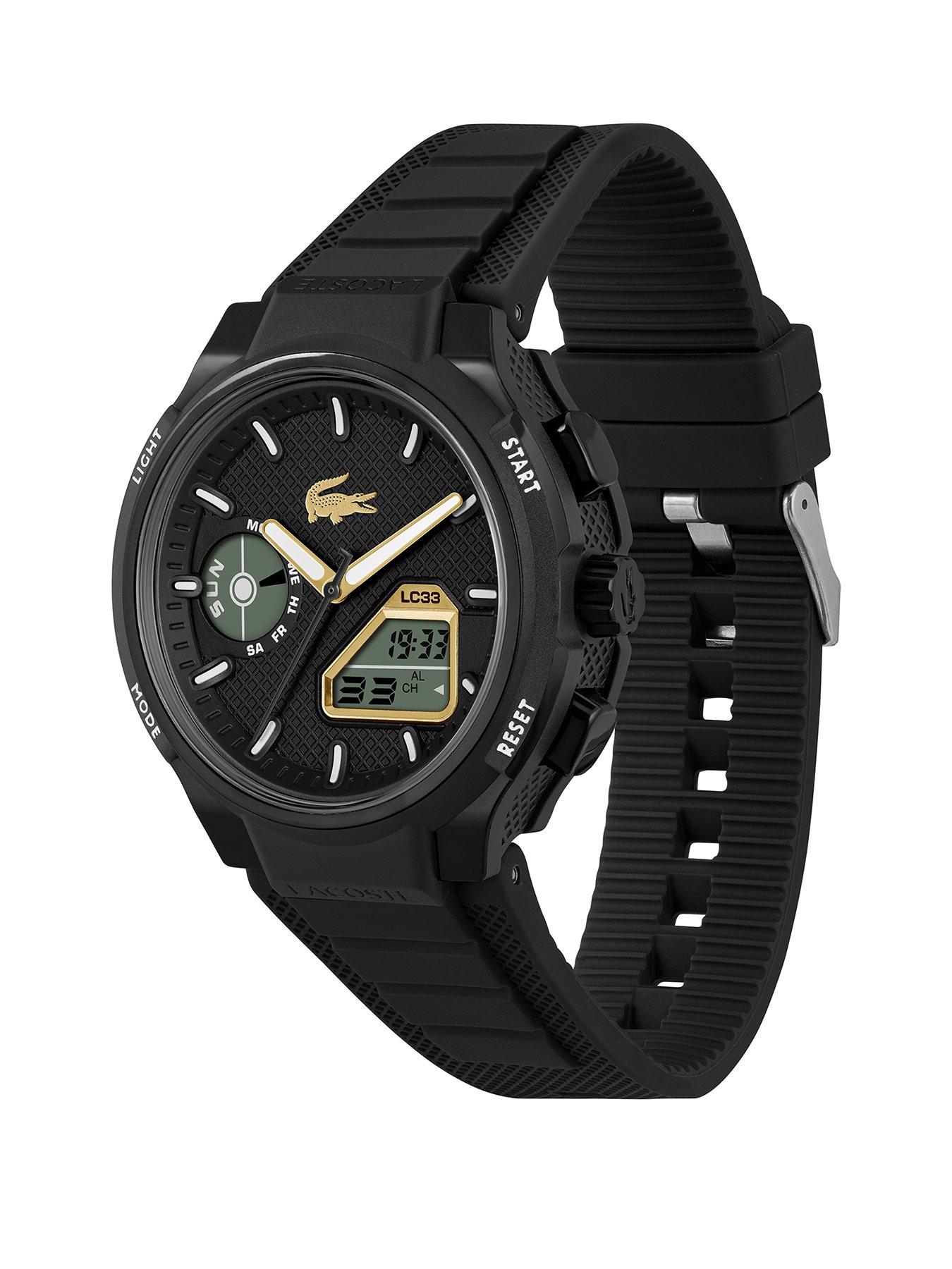 Lacoste Men's LC33 Black Analog-Digital Watch | Littlewoods