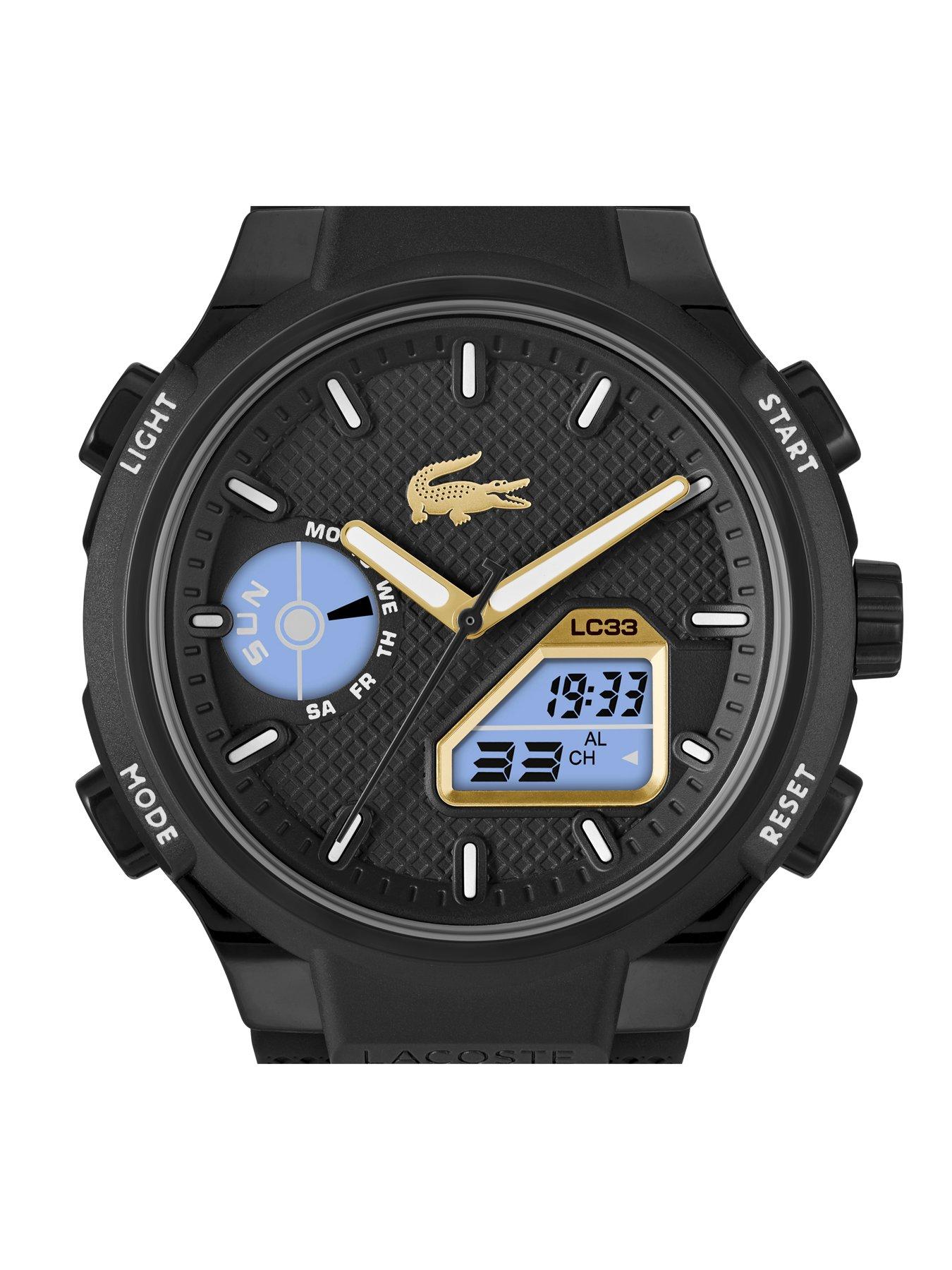 Lacoste Men's LC33 Black Analog-Digital Watch | Littlewoods