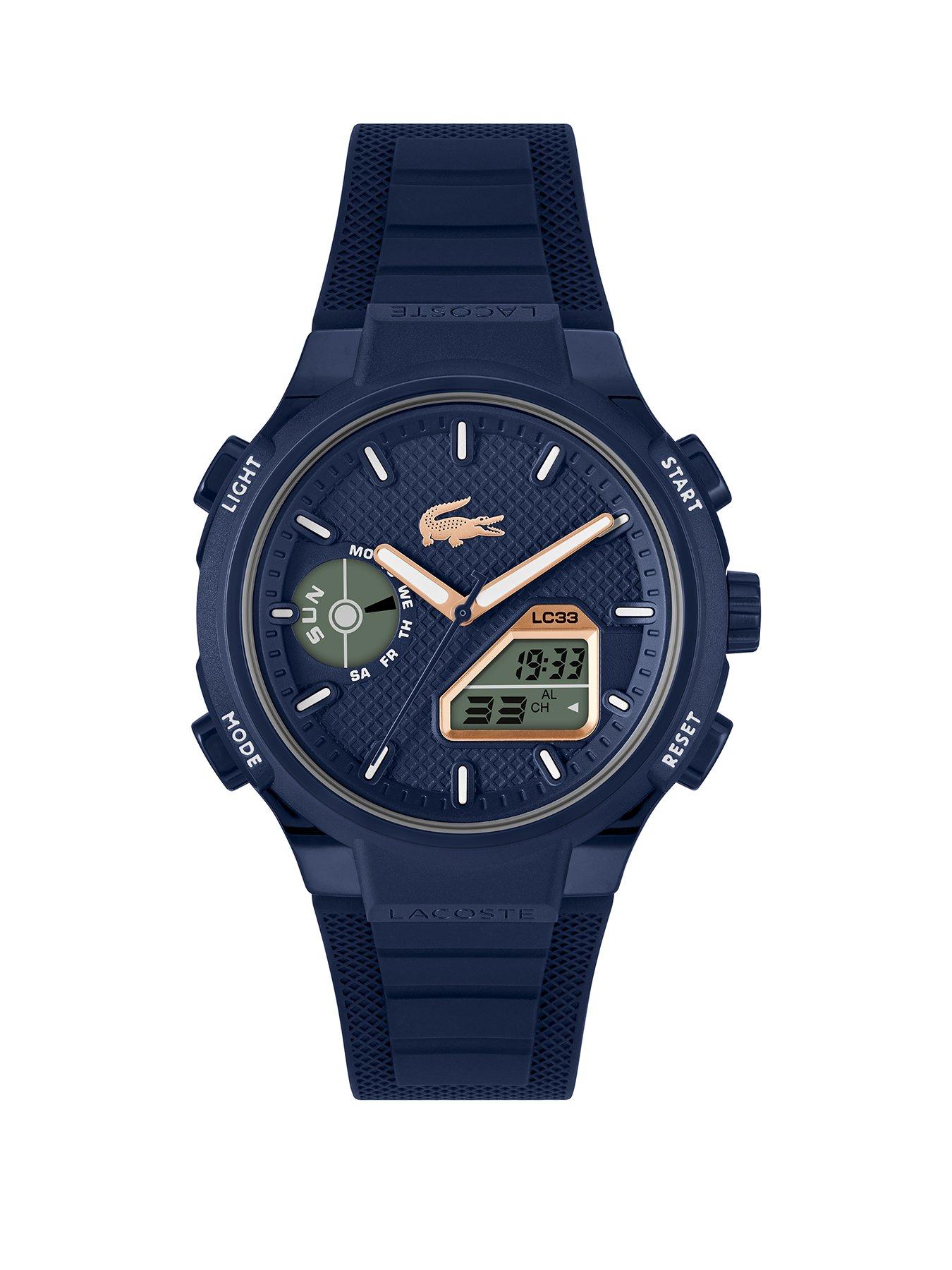 Lacoste Men's LC33 Blue Analog-Digital Watch | Littlewoods