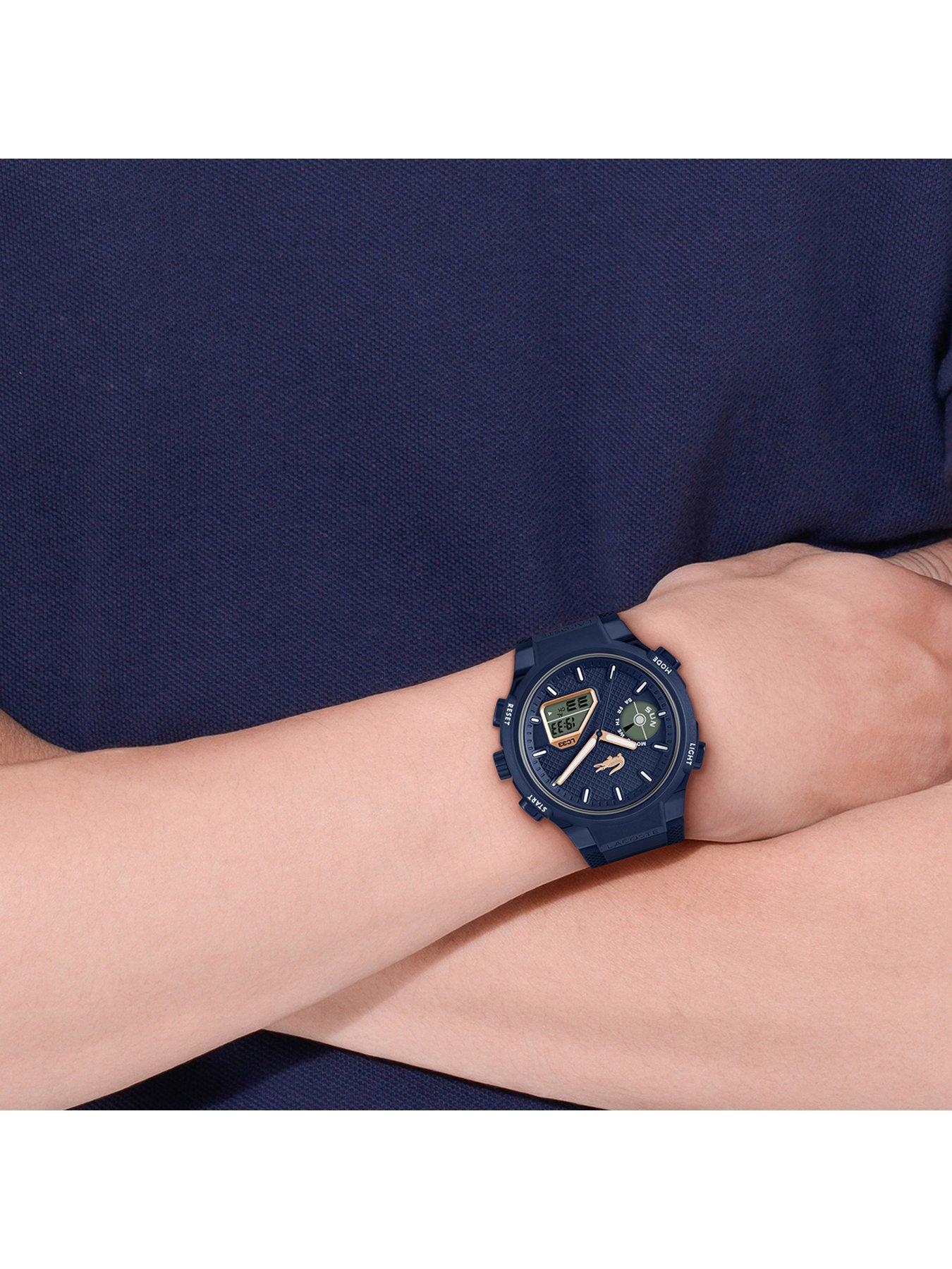 Lacoste Men's LC33 Blue Analog-Digital Watch | Littlewoods