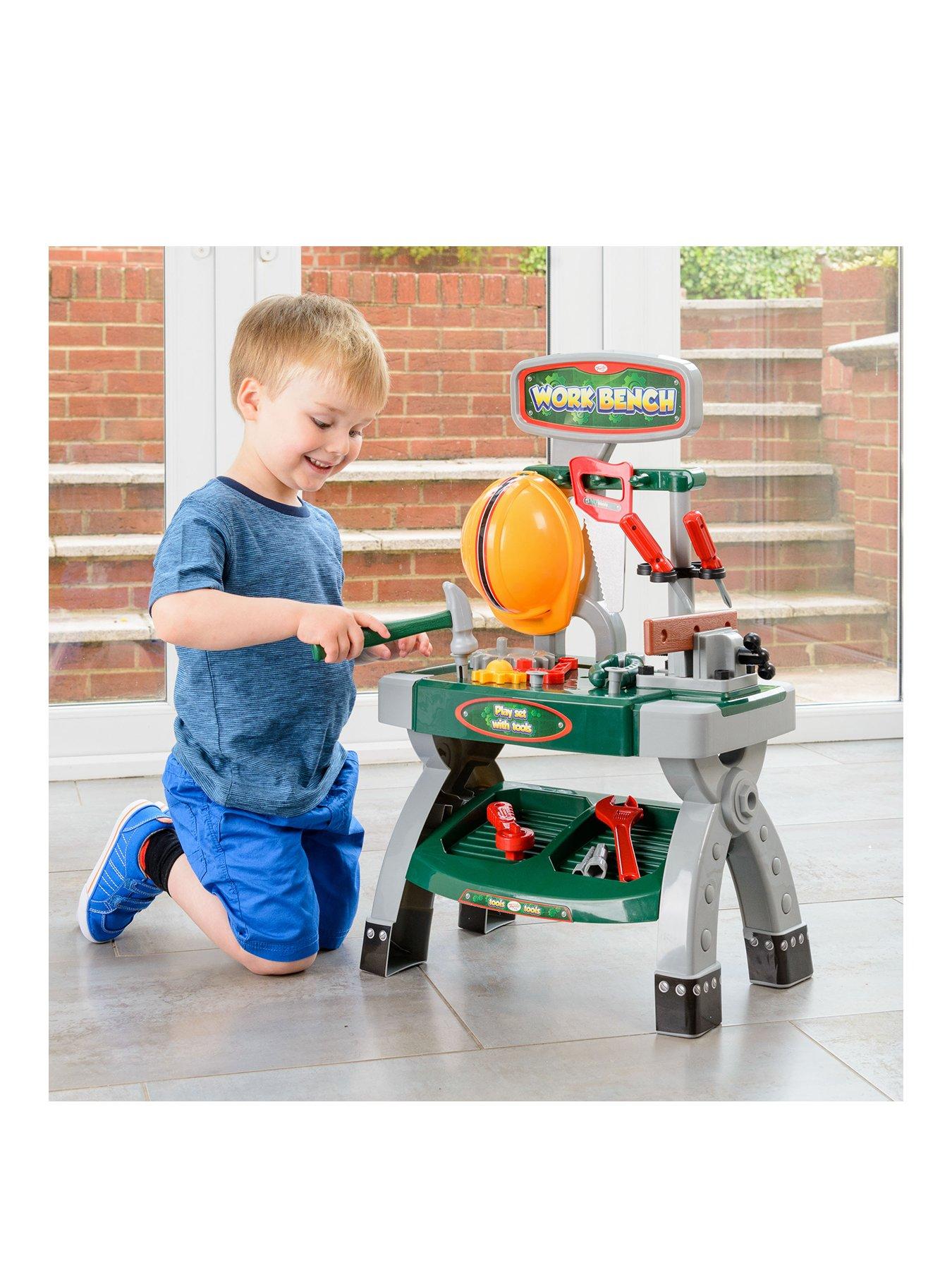 Kids Workbench, 40-Piece Educational Role Play Tool Set & Construction ...