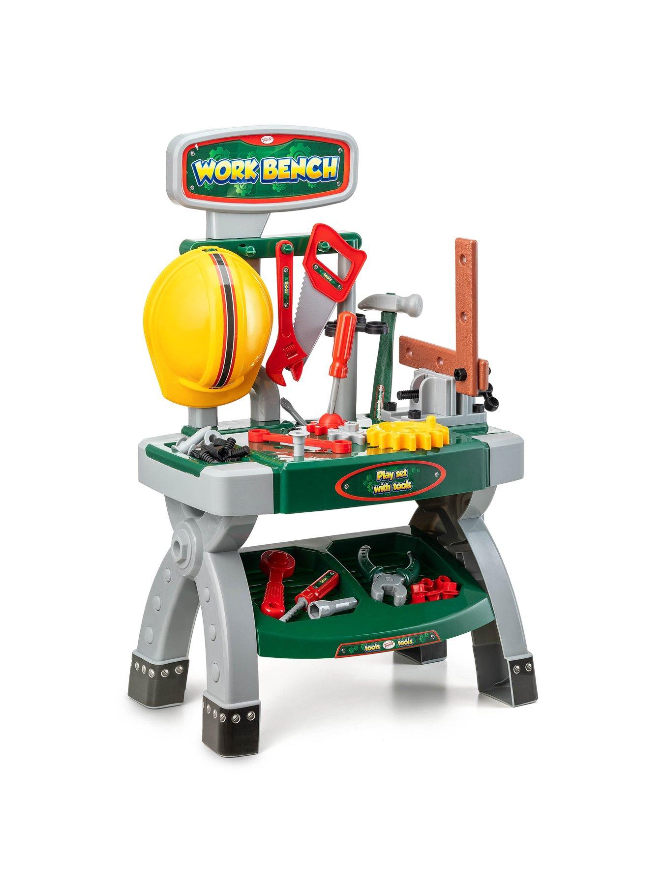 Kids Workbench, 40-Piece Educational Role Play Tool Set & Construction Kit | Littlewoods