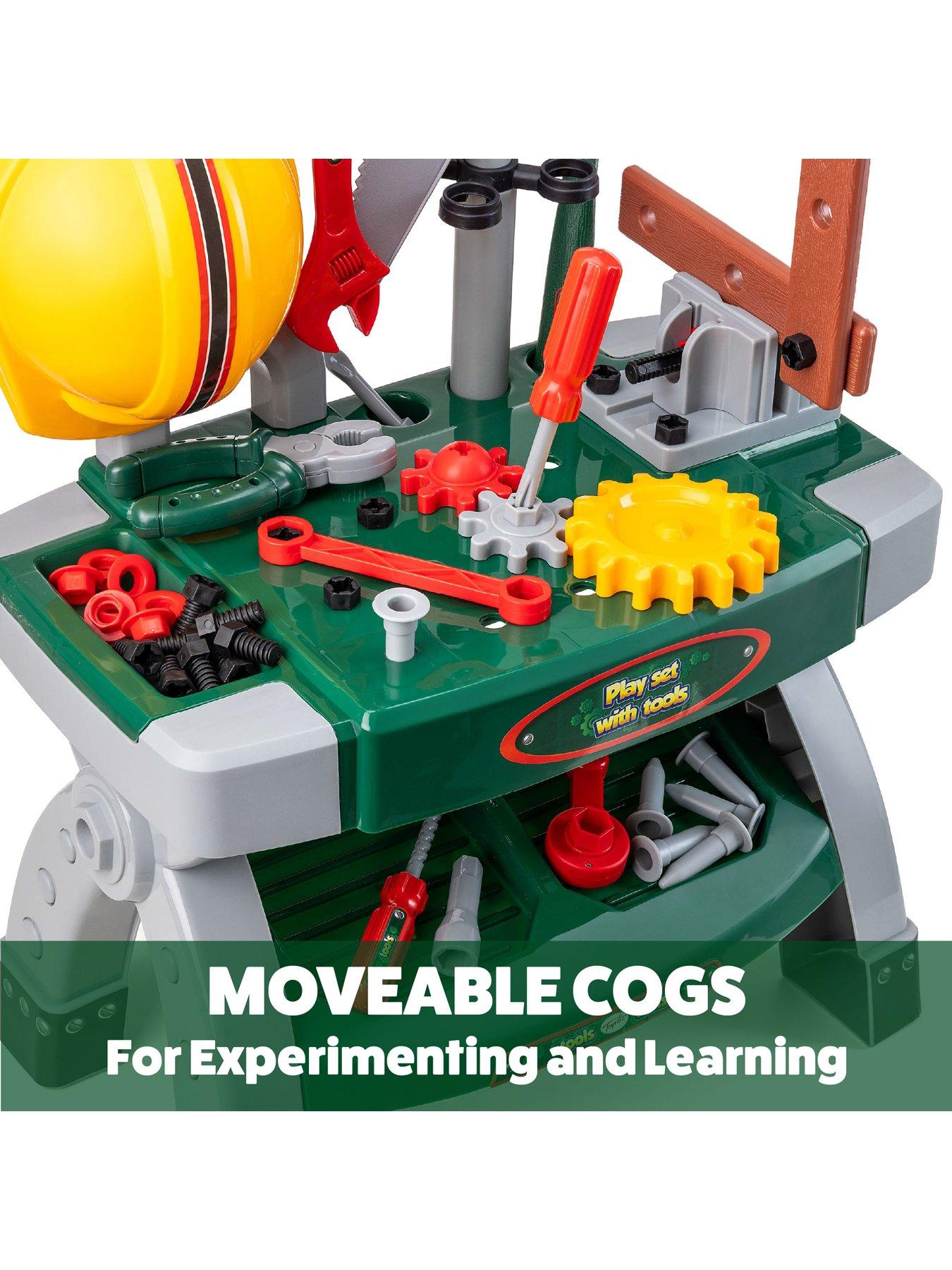Kids Workbench, 40-Piece Educational Role Play Tool Set & Construction Kit | Littlewoods