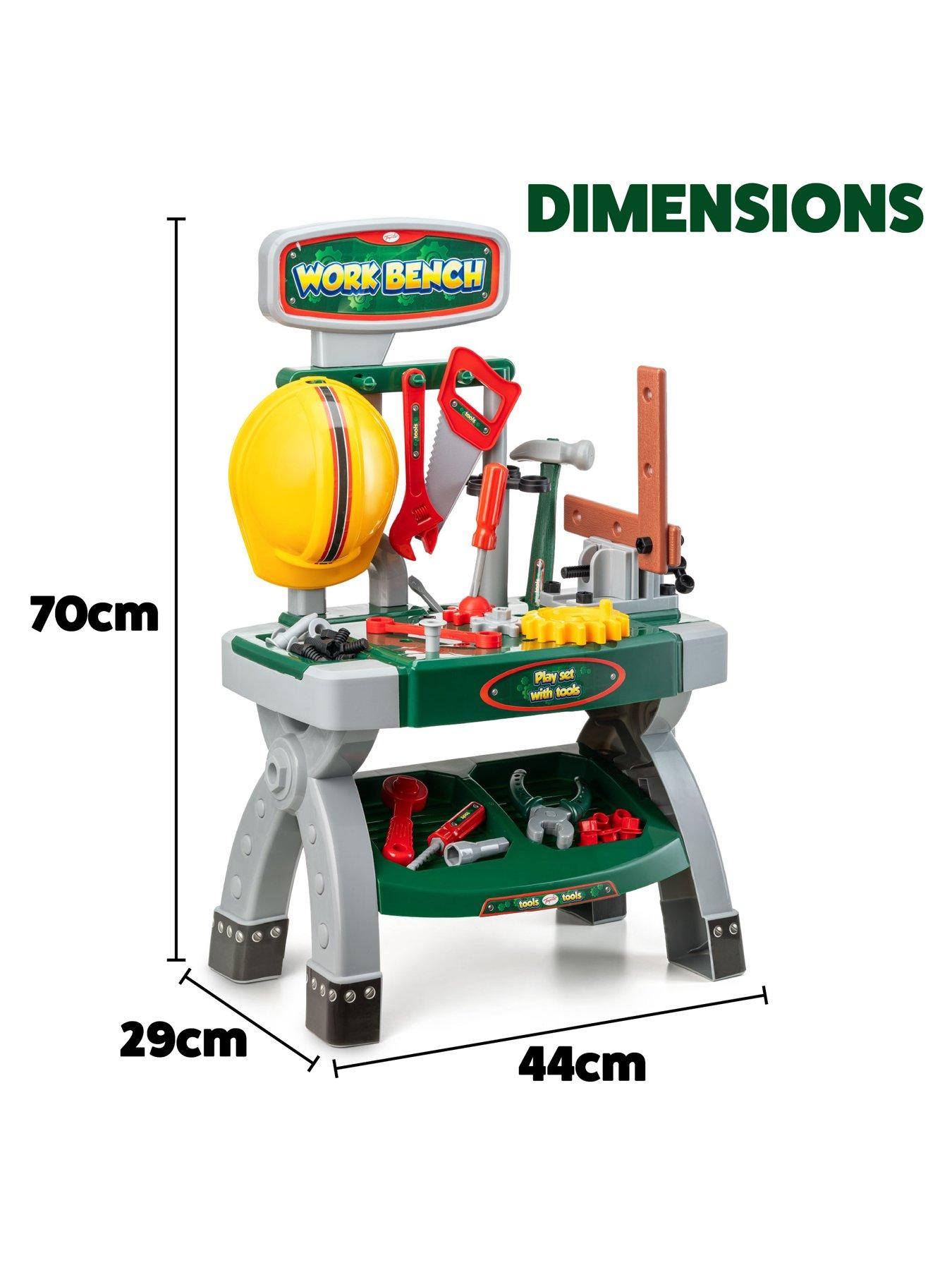 Kids Workbench, 40-Piece Educational Role Play Tool Set & Construction Kit | Littlewoods