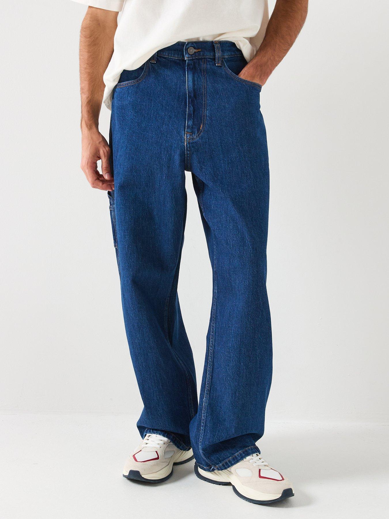 Tommy Jeans Theo Baggy Fit Carpenter Jeans - Dark Blue | Littlewoods