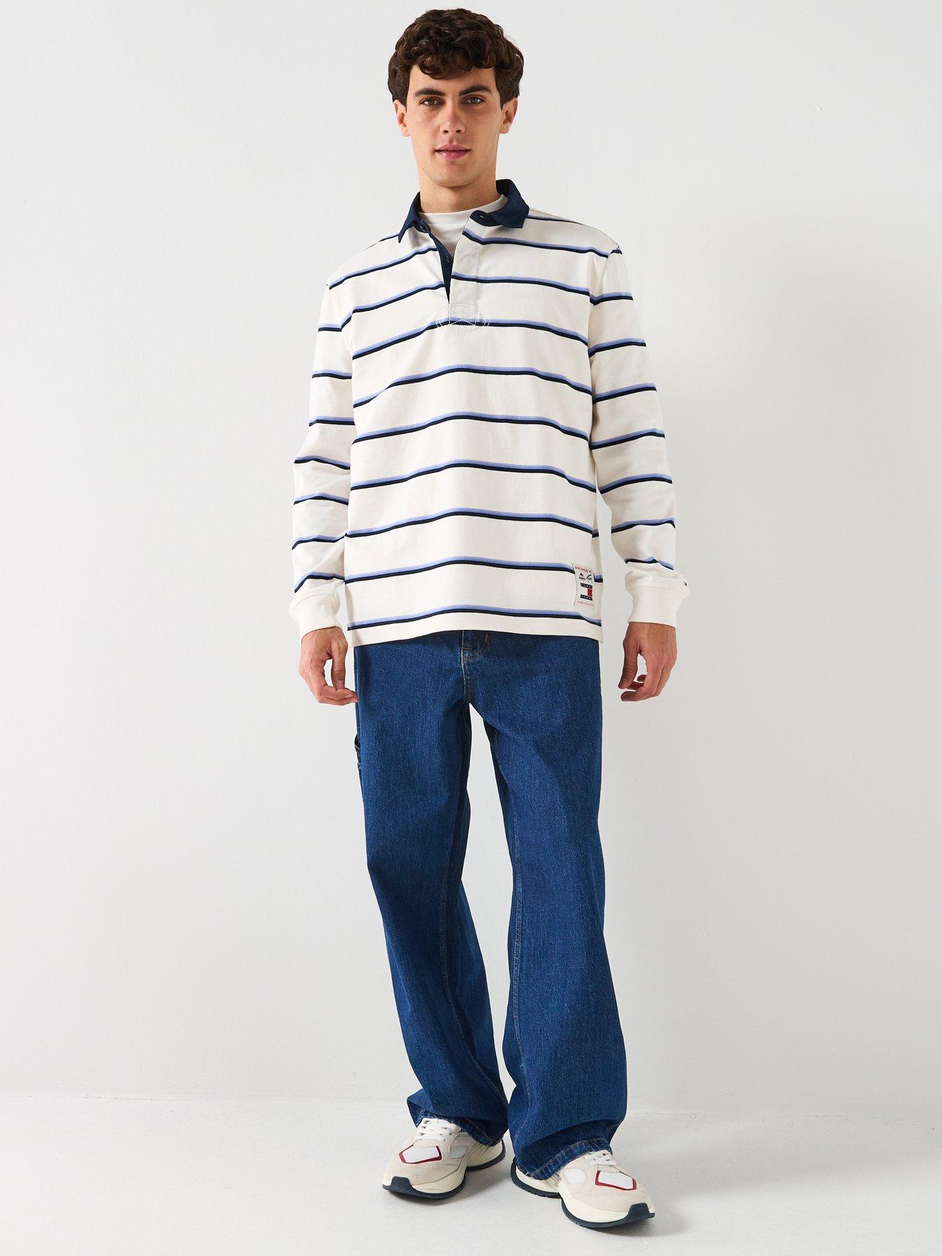 Tommy Jeans Theo Baggy Fit Carpenter Jeans - Dark Blue | Littlewoods