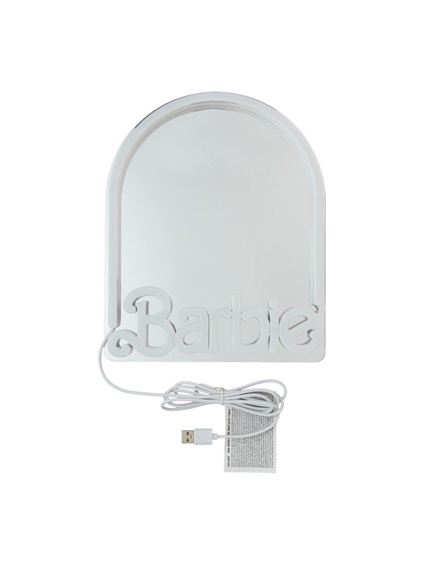 Barbie Wall Mountable Led Neon Mirror | Littlewoods