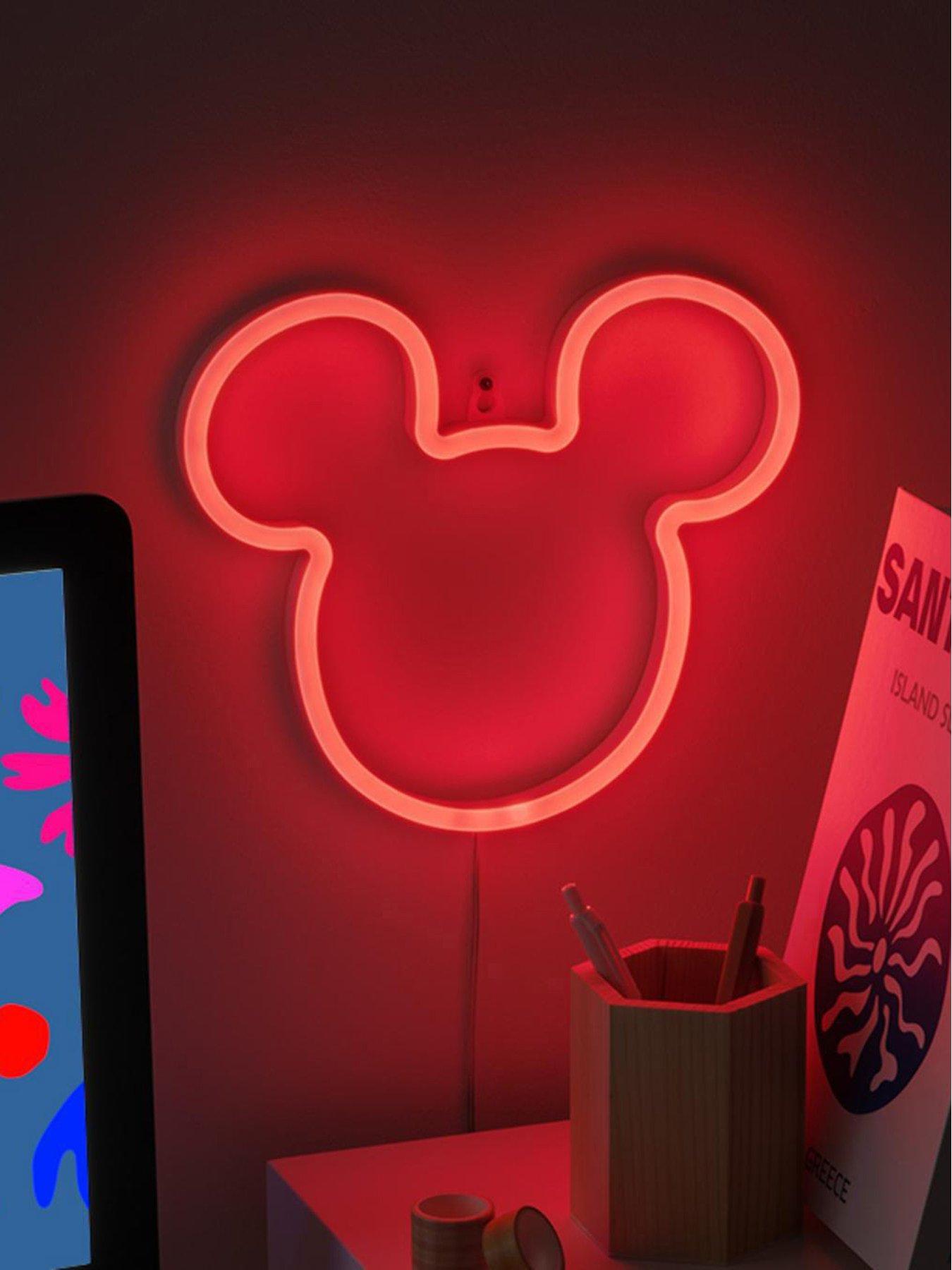 Mickey Mouse Mickey Wall Mountable Led Neon Light | Littlewoods