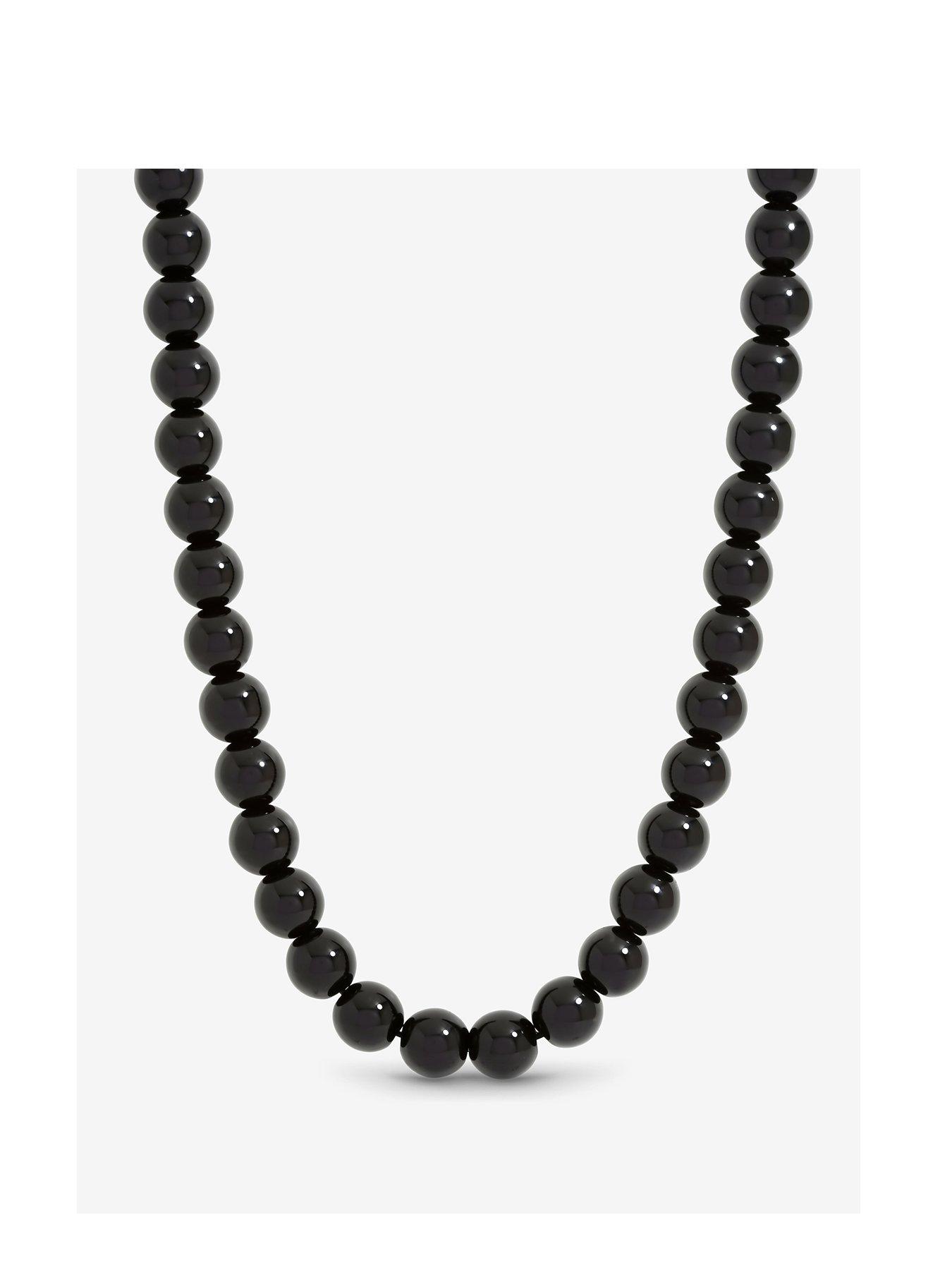 Jon Richard Jet Resin Orb Necklace - Black | Littlewoods