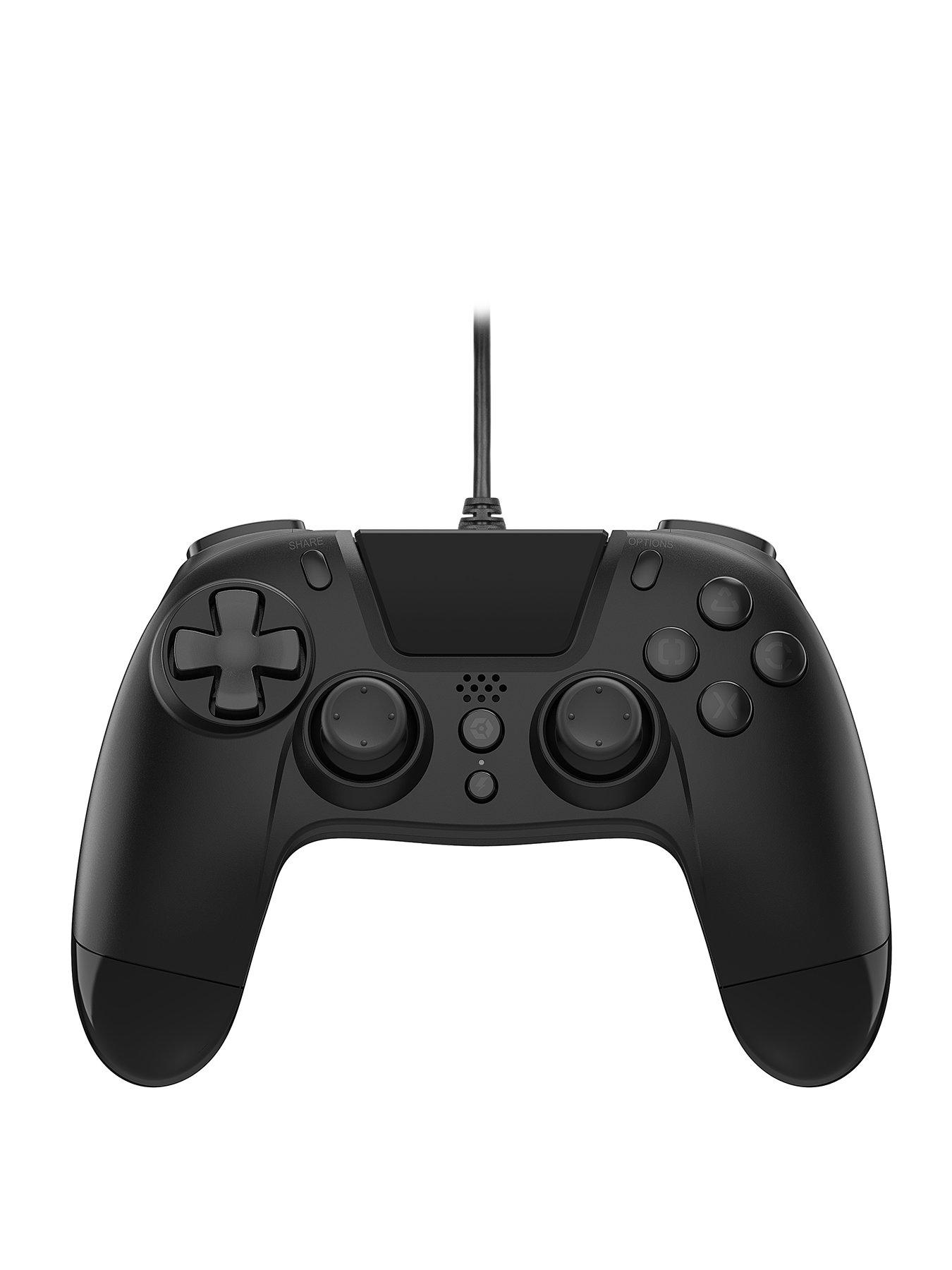 Gioteck VX4 Wired Controller for PS4, PC - Black | Littlewoods