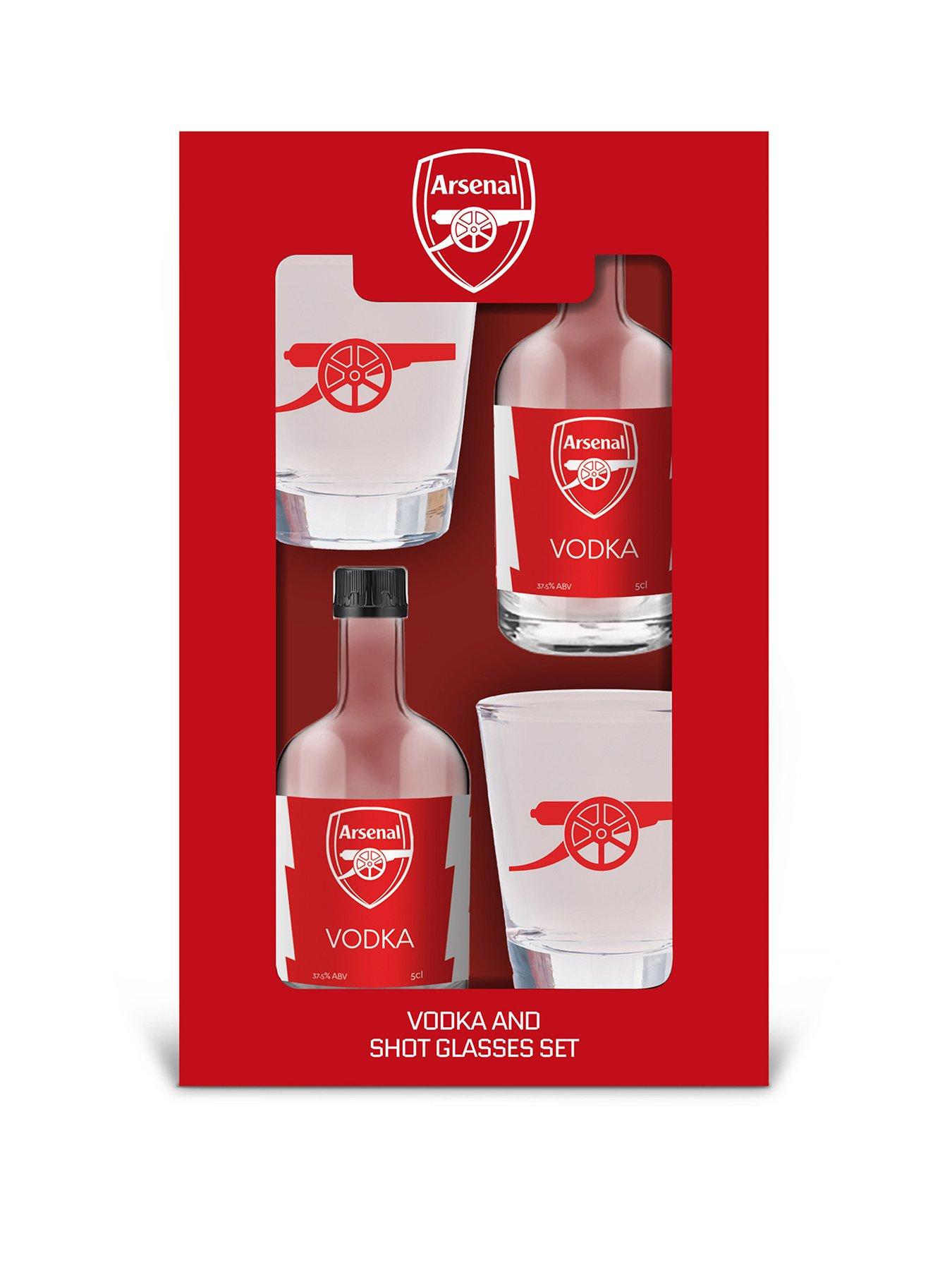 Arsenal Vodka & Shot Glasses | Littlewoods