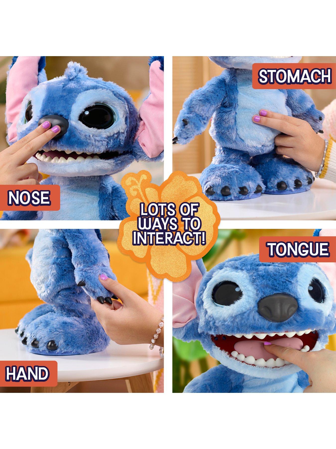 Disney Stitch Ultimate Stitch Animatronic 43cm Plush Toy with 100 ...