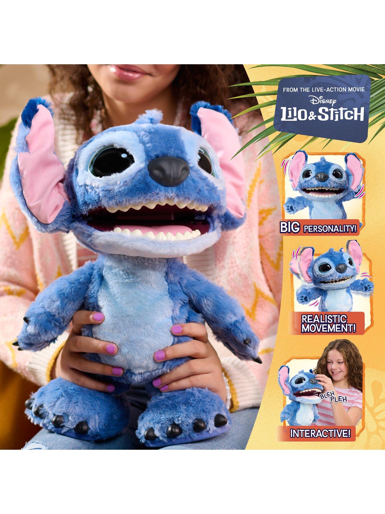Disney Stitch Ultimate Stitch Animatronic 43cm Plush Toy with 100 ...