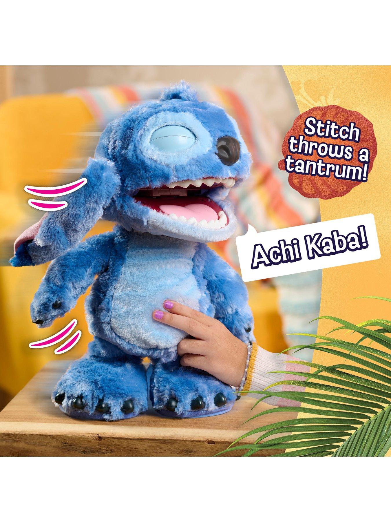 Disney Stitch Ultimate Stitch Animatronic 43cm Plush Toy with 100 ...