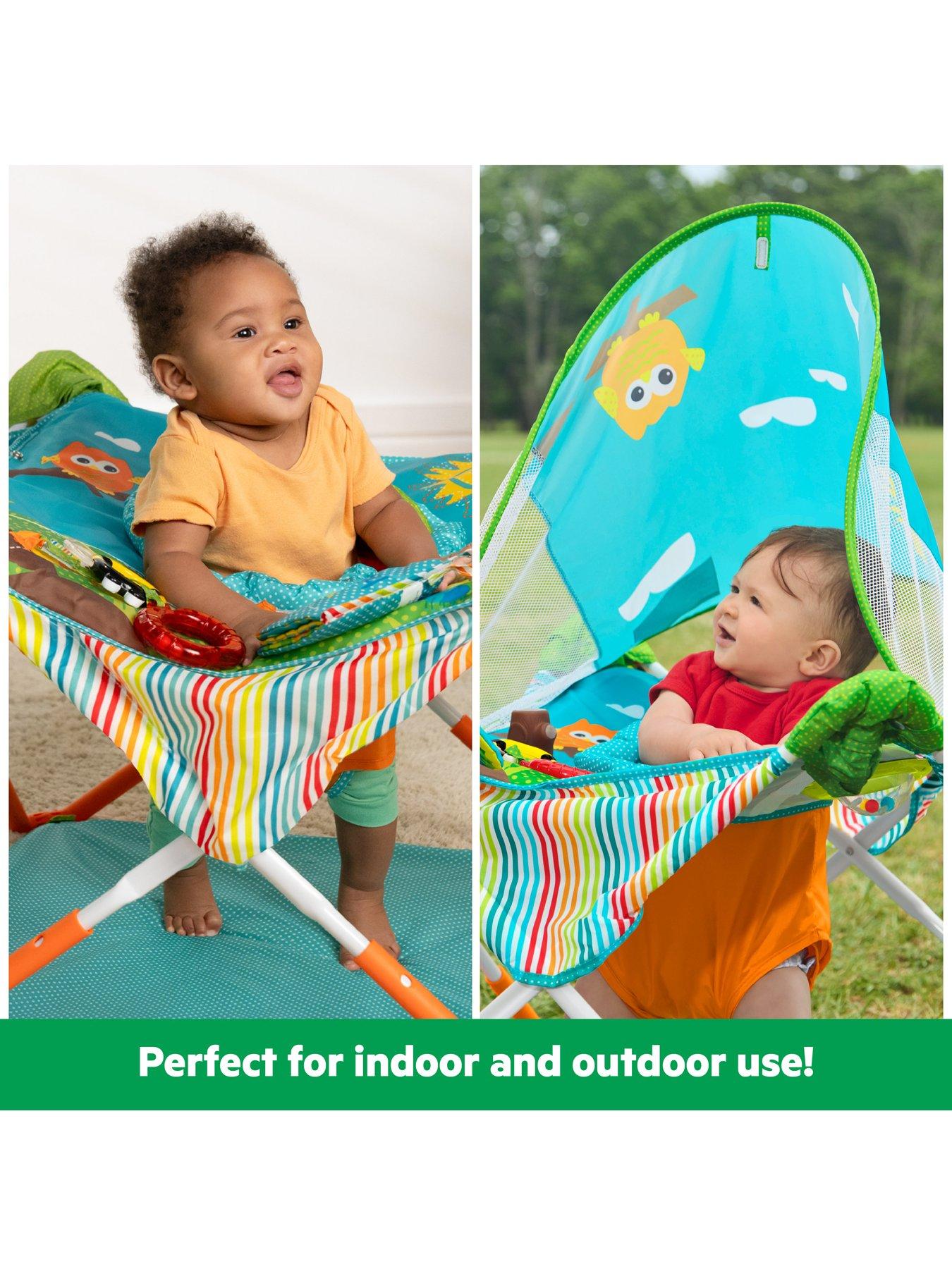 Bright Starts Pop 'N Jump Portable Activity Jumper, Owl Forest ...