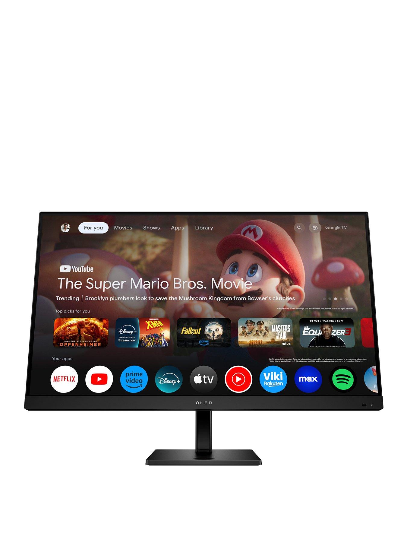 HP OMEN Gaming Monitor 32in UHD 144Hz Smart Gaming | Littlewoods