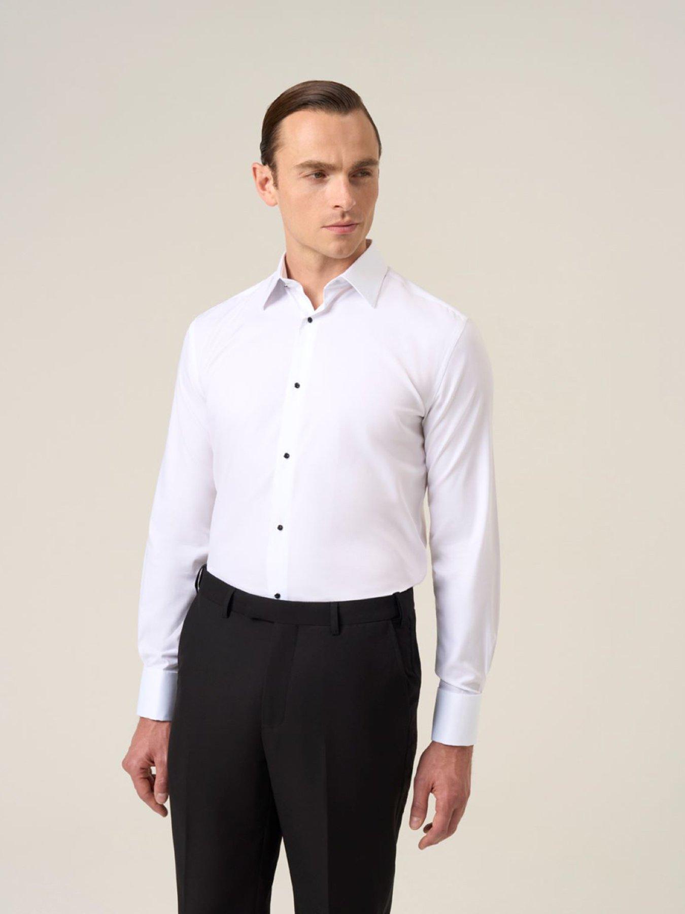 Skopes Tailored Fit Luxury Formal Shirt - White | Littlewoods