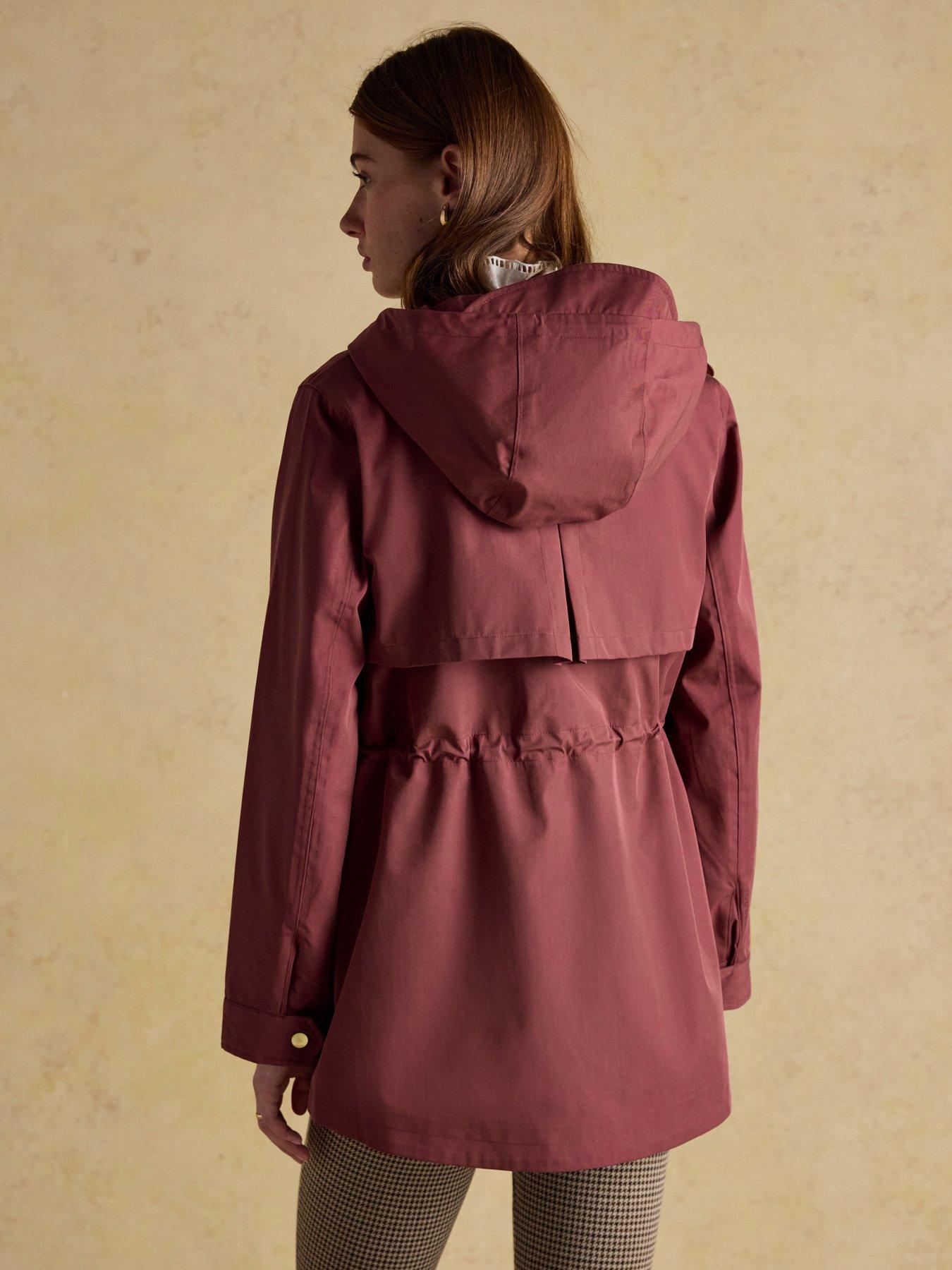 Joules Waterproof Raincoat With Hood - Port Red | Littlewoods