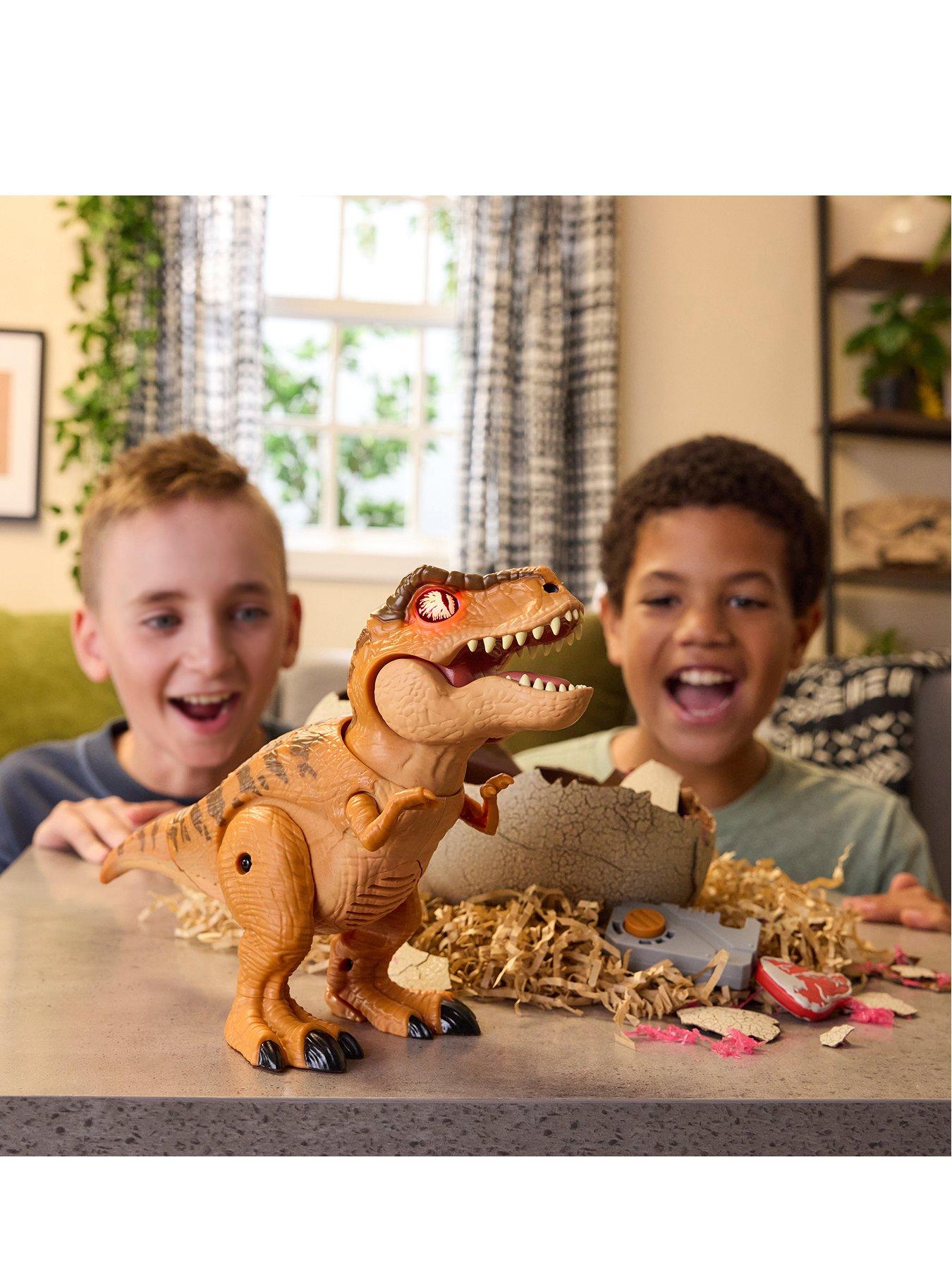 JURASSIC WORLD Primal Hatch Interactive Hatching Dinosaur T-Rex ...