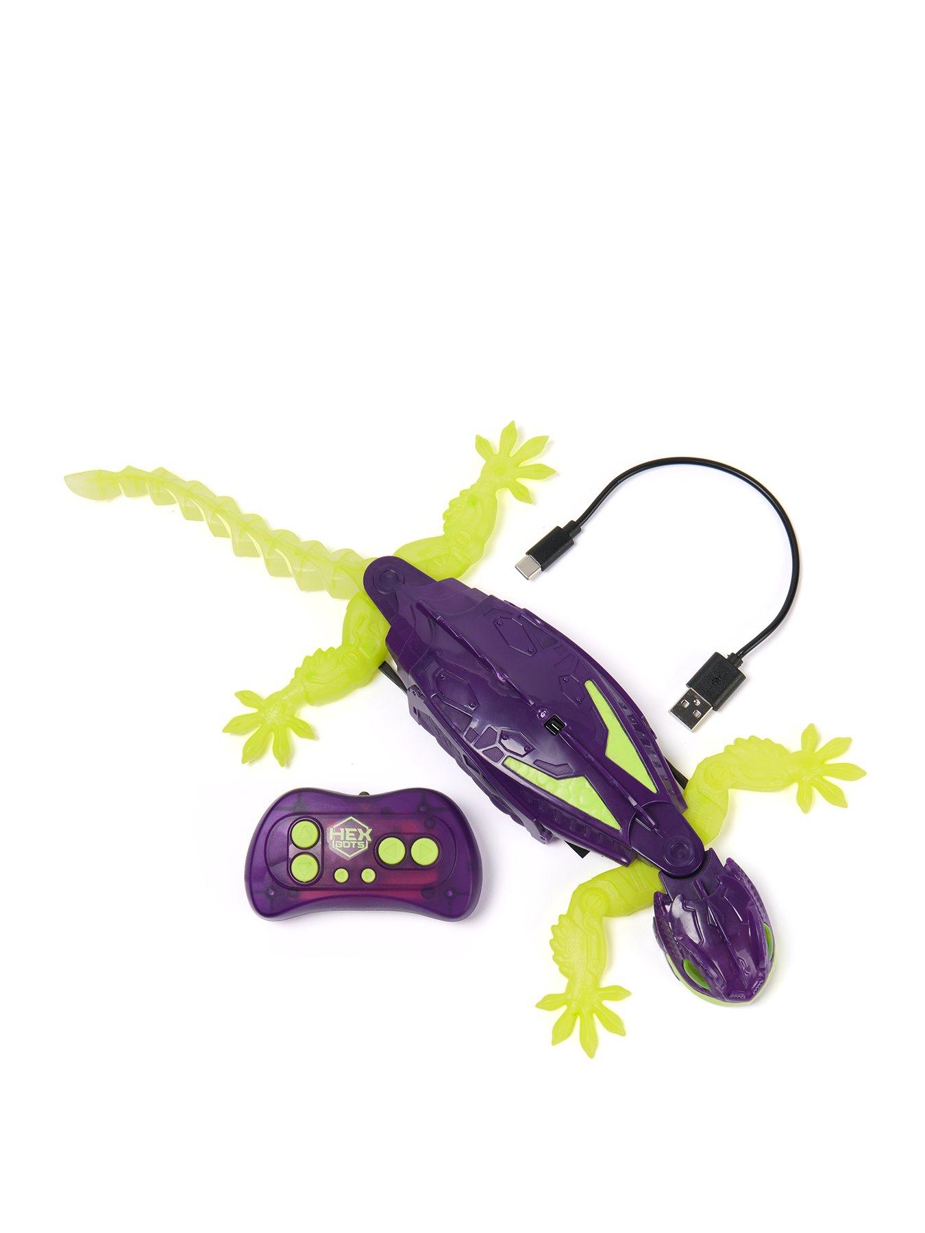 Hex Bots Glow In The Dark Wall Crawler Gecko Remote Control Toy ...