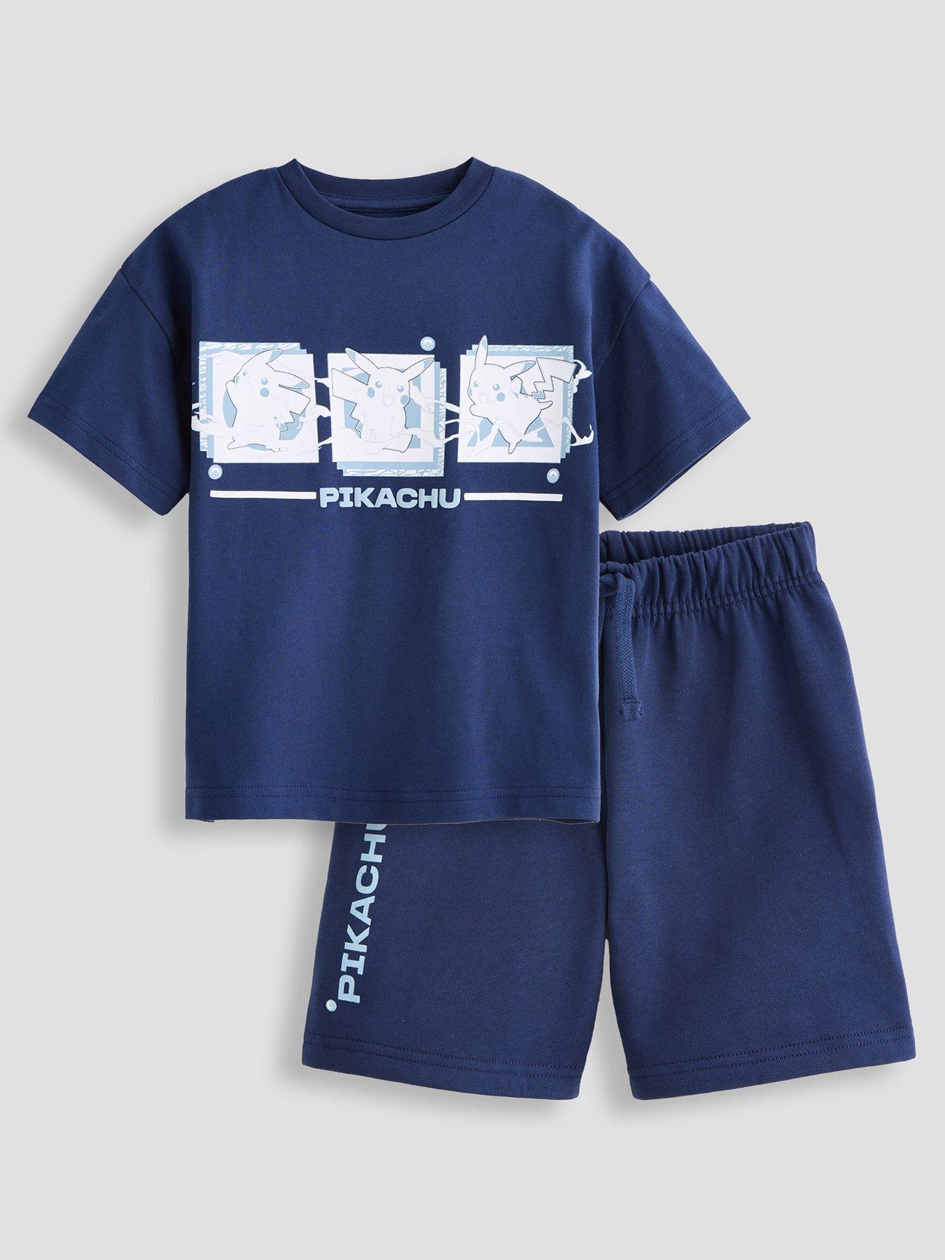 The Very Collection Pokemon T-Shirt And Shorts Set - Blue | Littlewoods