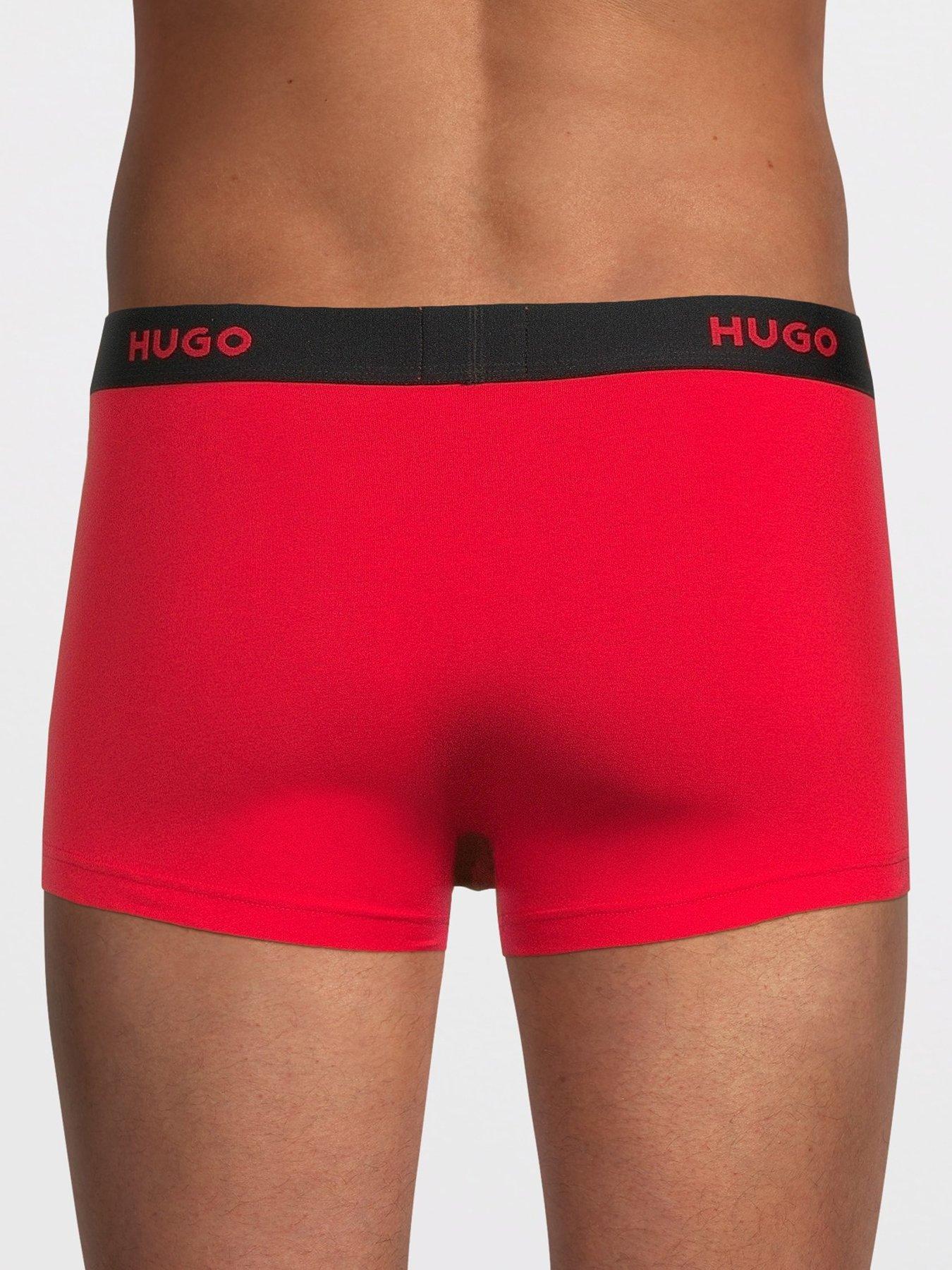 HUGO Triplet Design 3 Pack Trunks - Assorted | Littlewoods