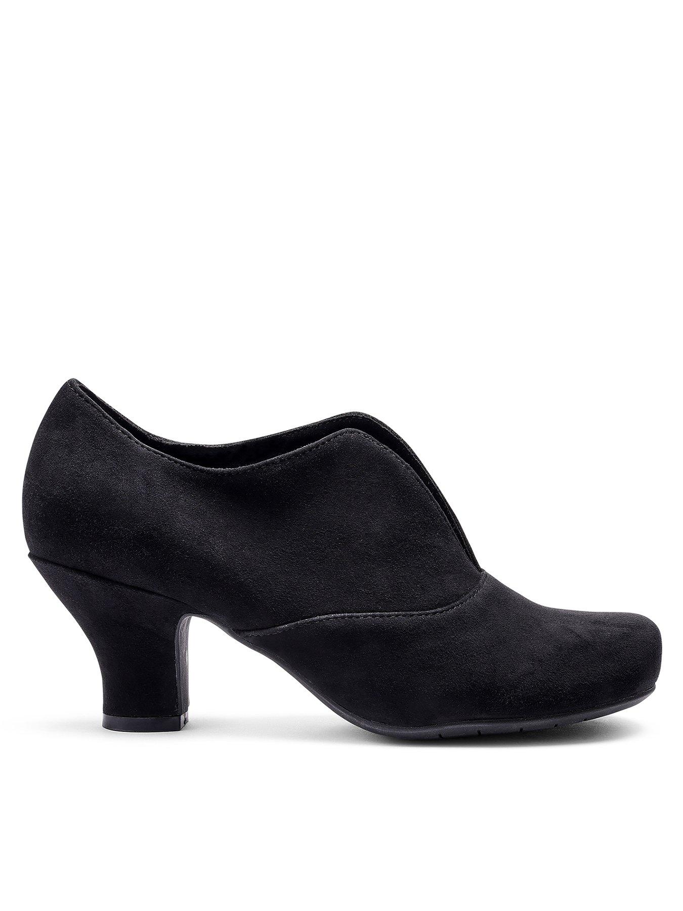 Hotter Waltz Suede Boot - Black | Littlewoods