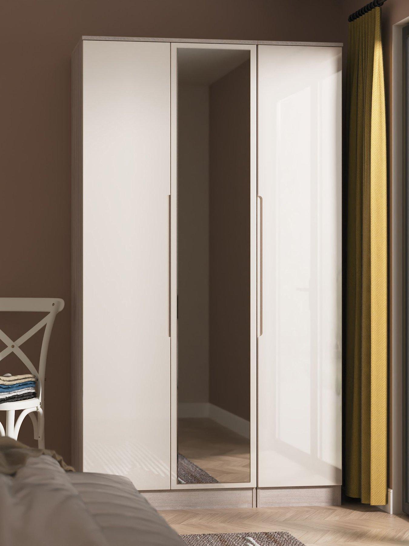 SWIFT Florence Tall Triple Wardrobe With Mirror | Littlewoods