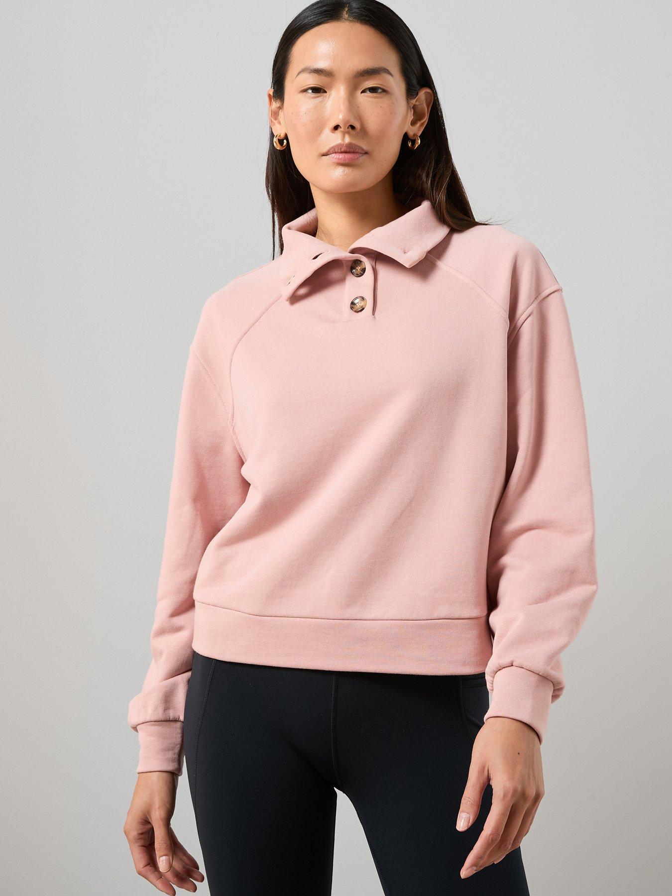 The Very Collection Funnel Neck Sweatshirt - Pink | Littlewoods