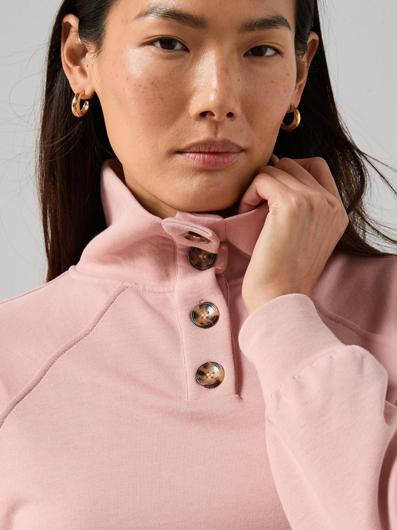 The Very Collection Funnel Neck Sweatshirt - Pink | Littlewoods