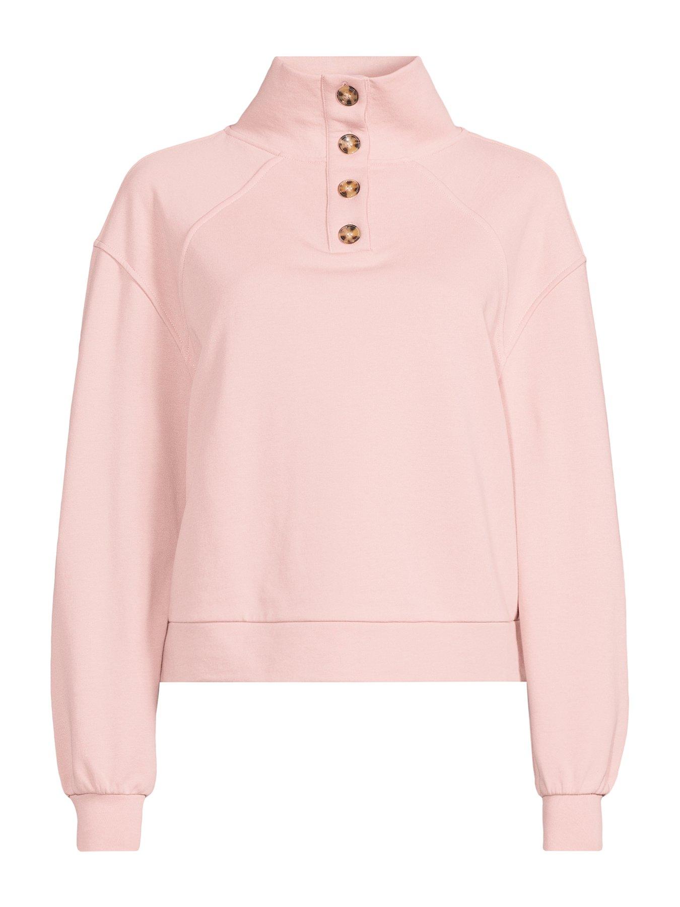 The Very Collection Funnel Neck Sweatshirt - Pink | Littlewoods