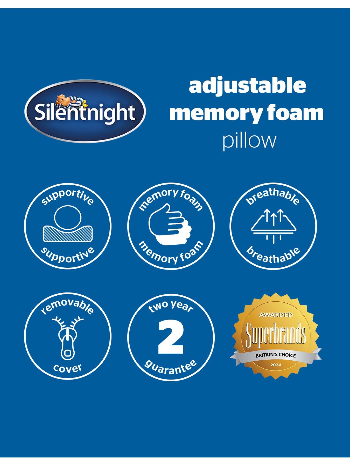 Silentnight Adjustable Memory Foam Crumb Pillow | Littlewoods