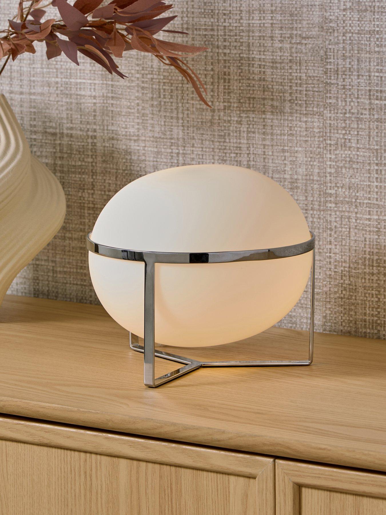 The Very Collection Frosted Sculptural Table Lamp | Littlewoods