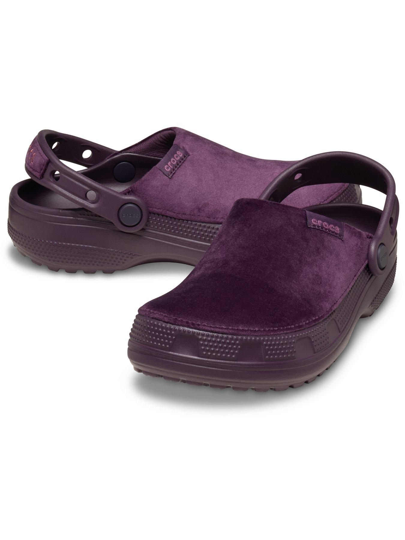 Crocs Classic Crafted Velvet Clog - Plush Plum Purple | Littlewoods